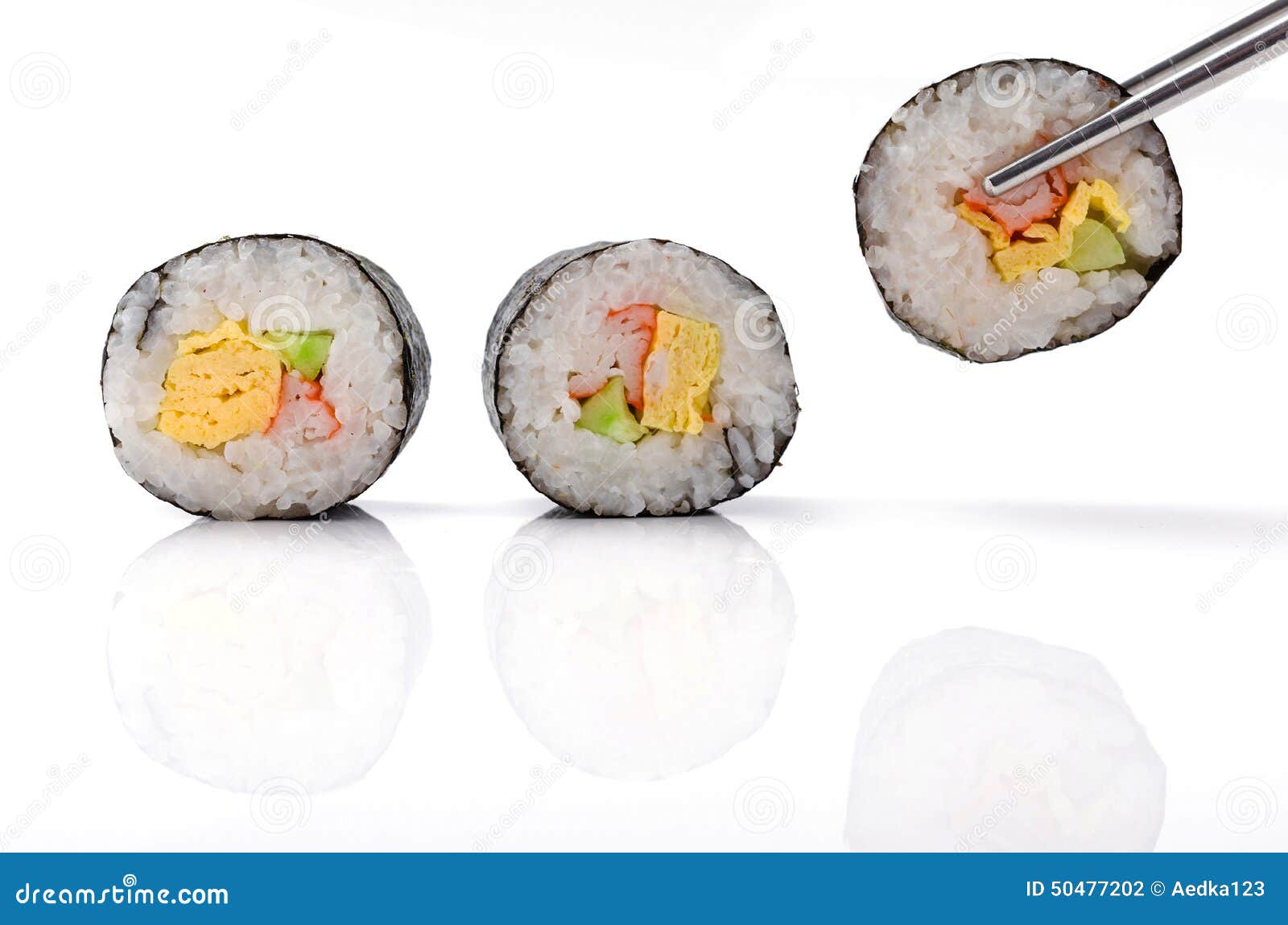 Sushi pieces collection stock photo. Image of rice, cuisine - 50477202