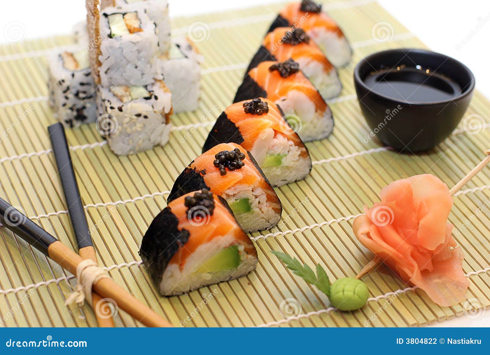 Sushi platter stock photo. Image of sauce, japanese, gourmet - 3804822