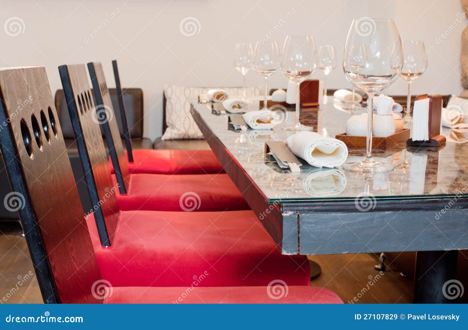 Sushi Restaurant with Chairs Stock Image - Image of equipment, interior ...