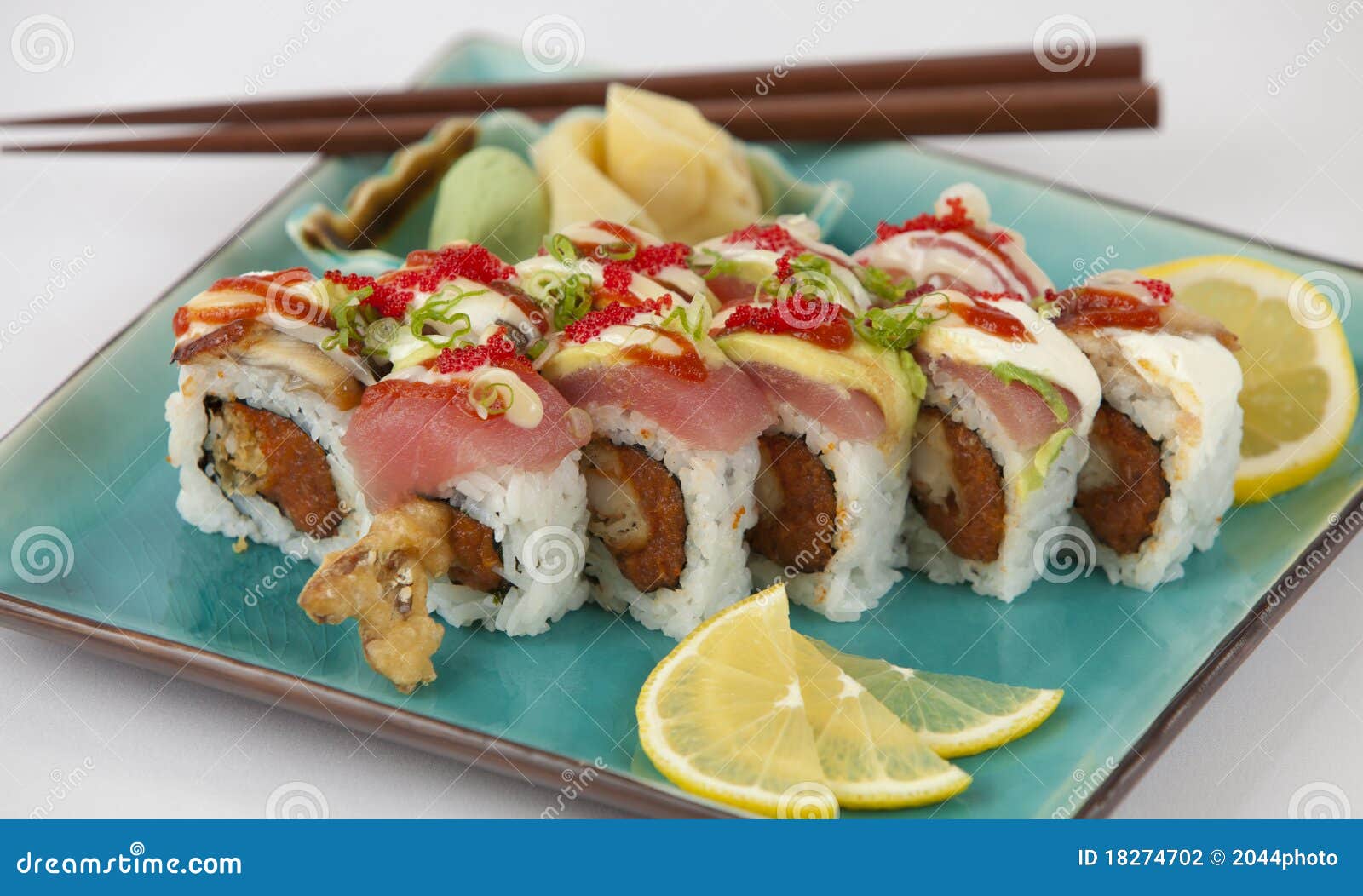 Sushi Roll stock photo. Image of restaurant, cuisine - 18274702
