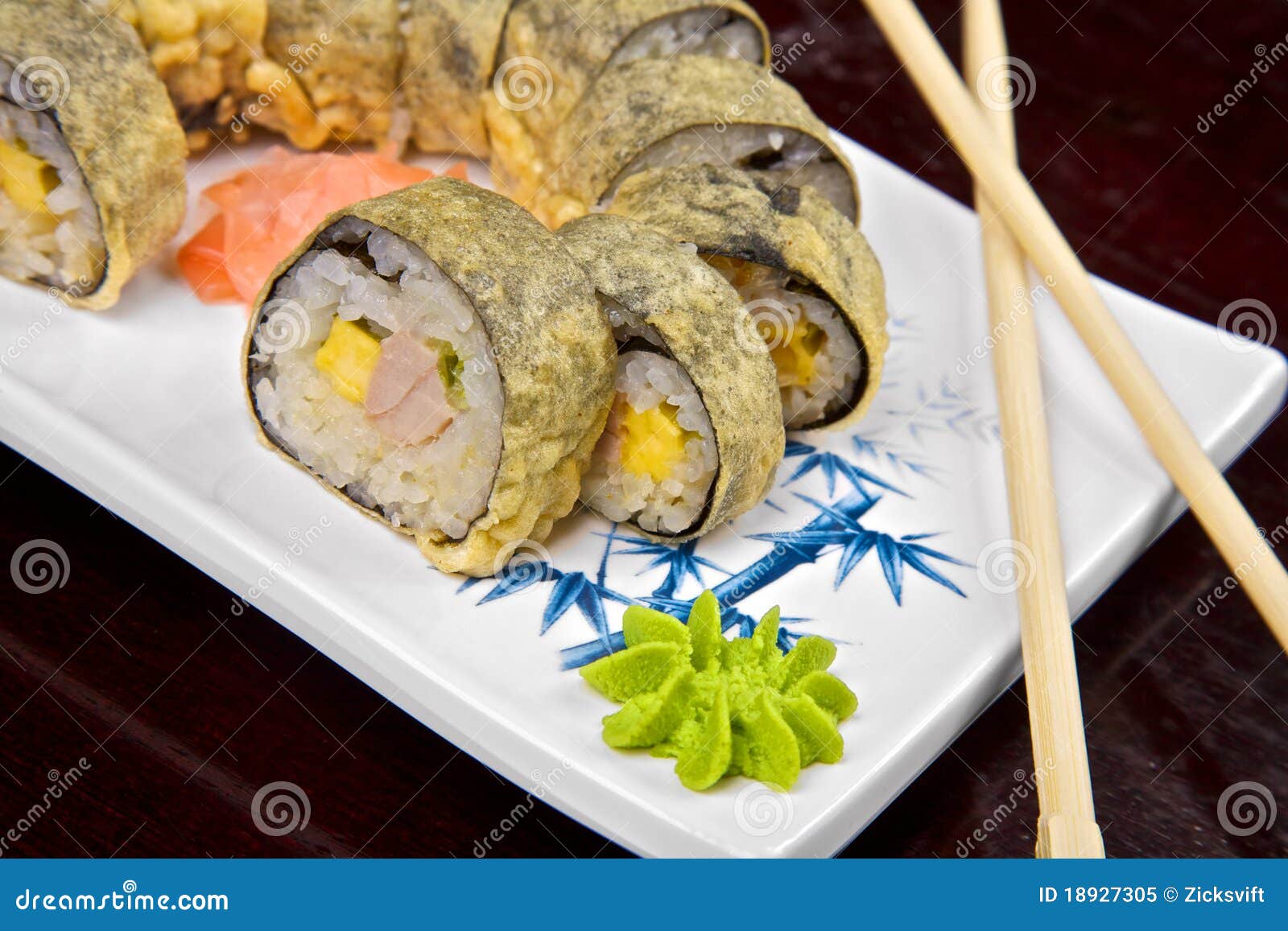 Sushi - Roll stock image. Image of culture, cuisine, closeup - 18927305