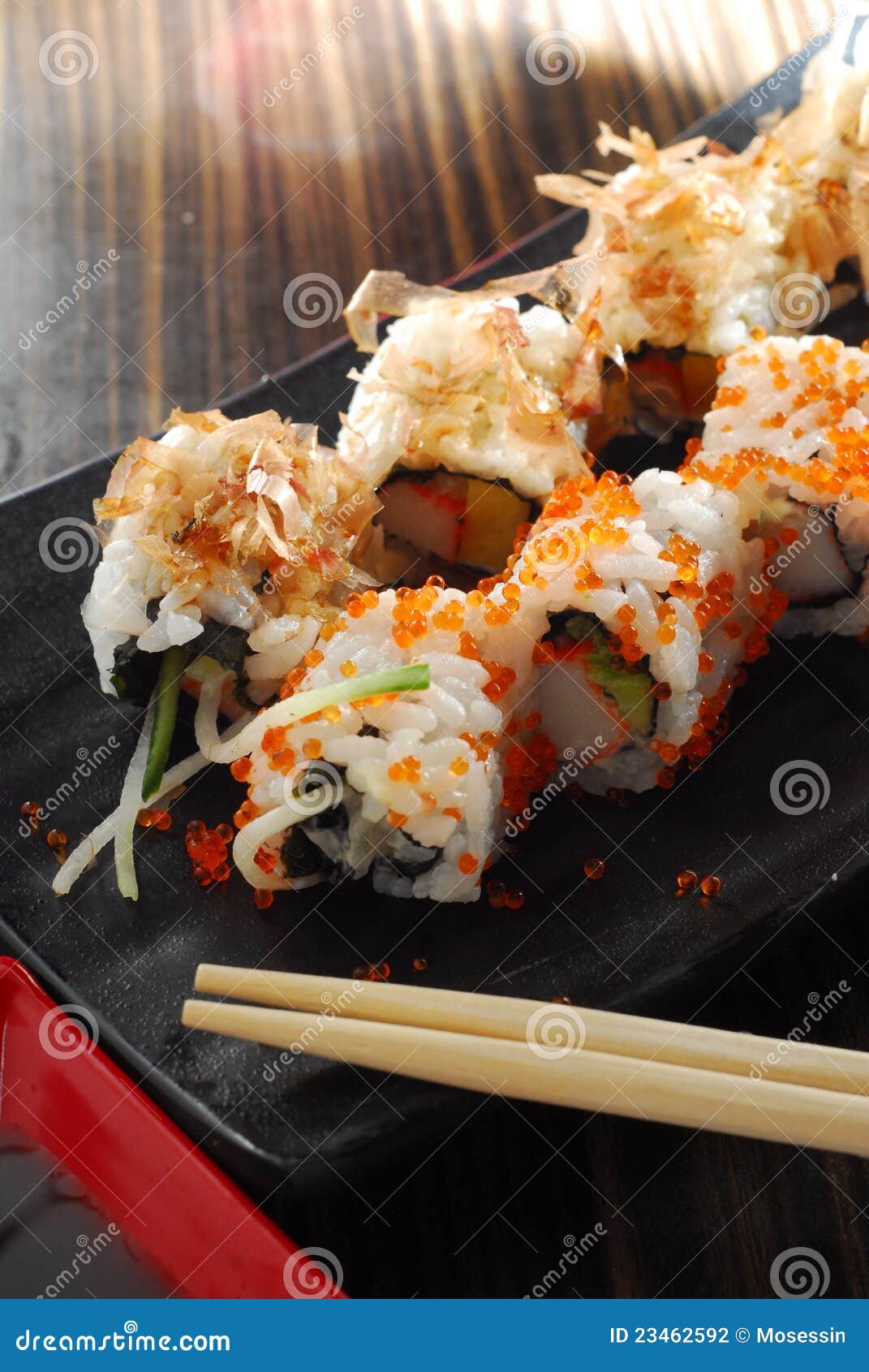 Sushi roll stock photo. Image of dish, rice, sushi, meal - 23462592