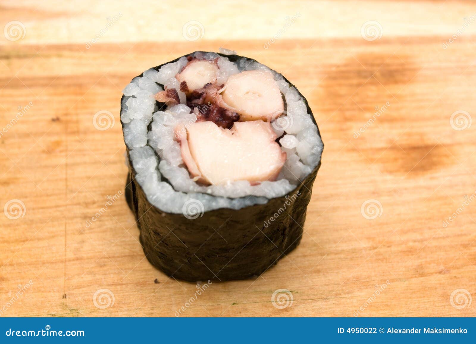 Sushi roll stock photo. Image of japanese, closeup, octopus - 4950022