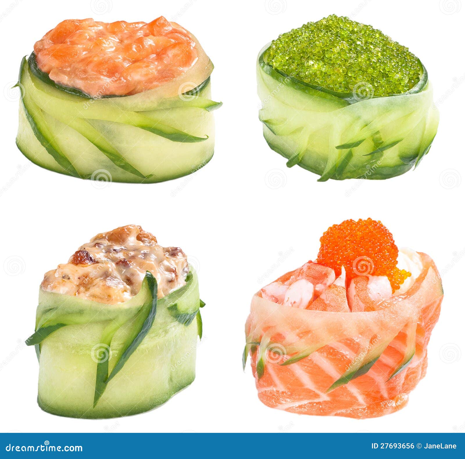 Sushi roll Gunkan set stock photo. Image of japan, fresh - 27693656