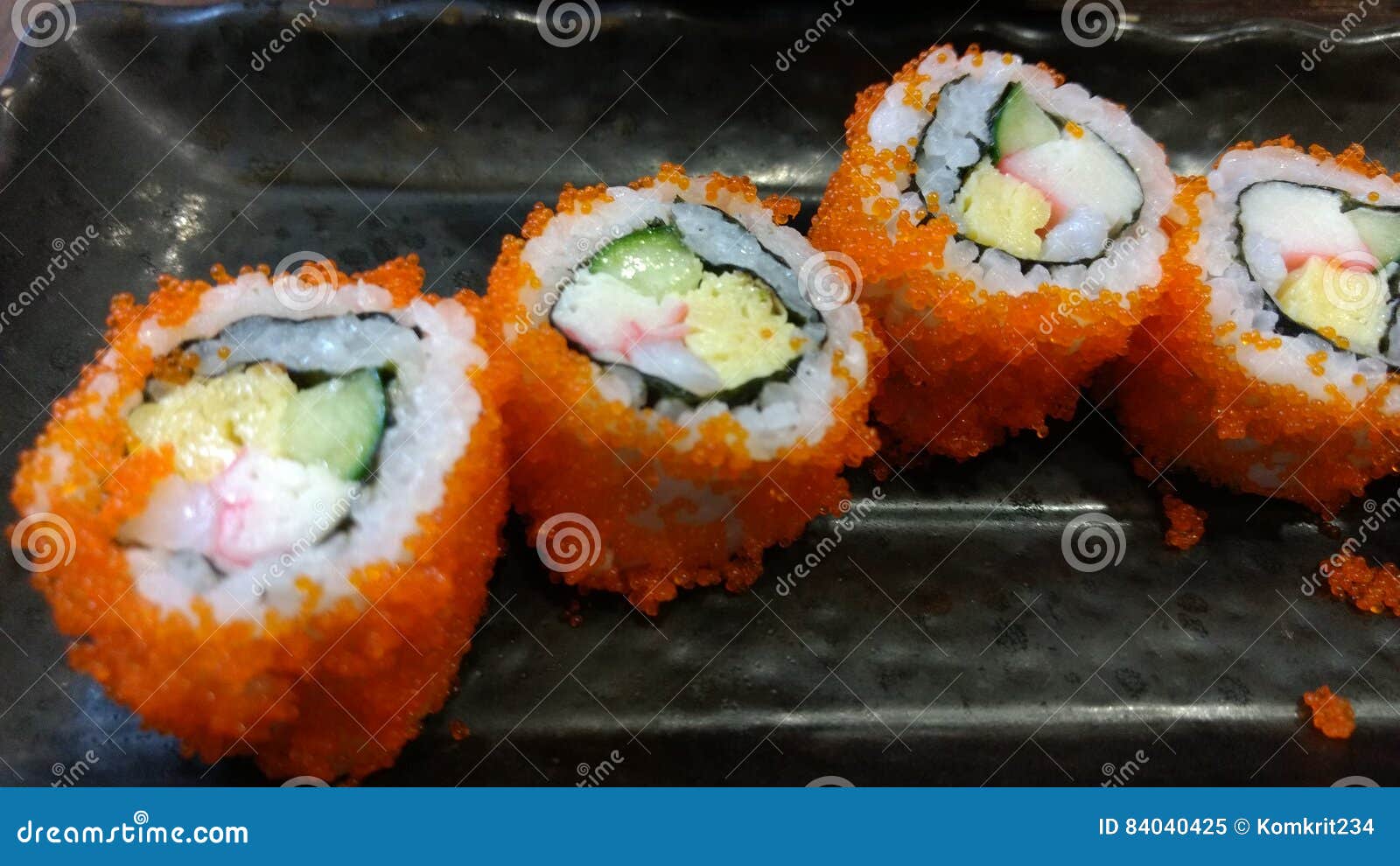 Sushi roll japanese menu stock image. Image of roll, plate - 84040425