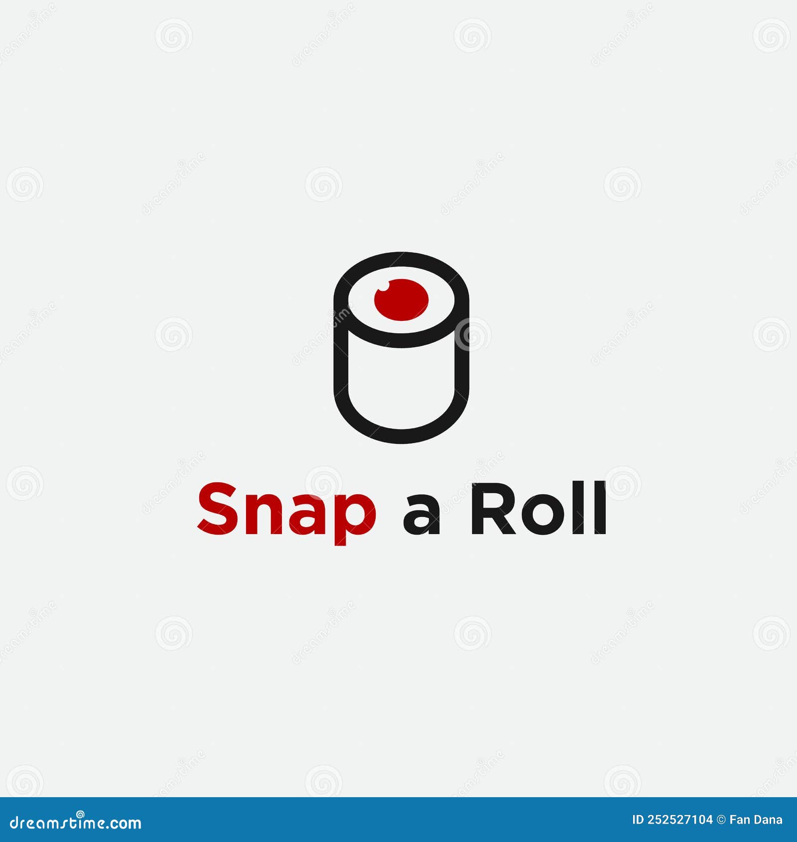 Sushi Roll Logo Design Vector Illustration Stock Vector - Illustration ...