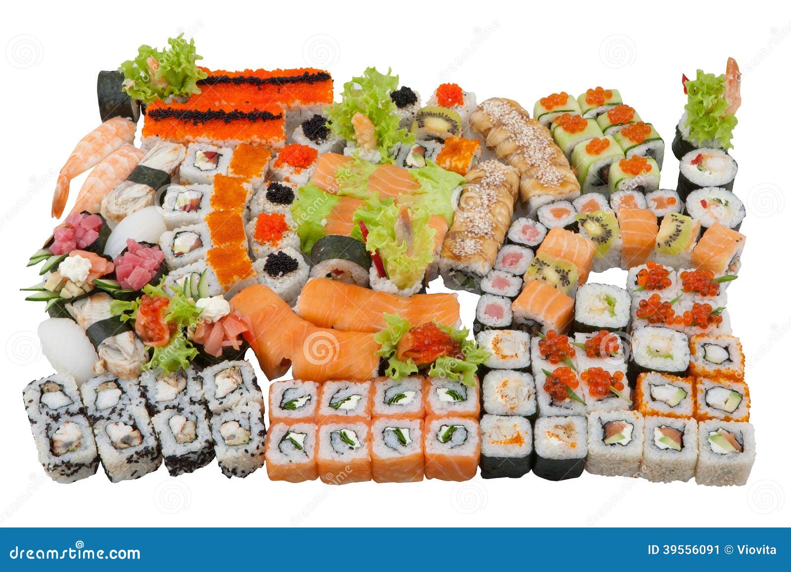 Sushi Roll Set, Japanese Cuisine Stock Image - Image of food, smoked ...