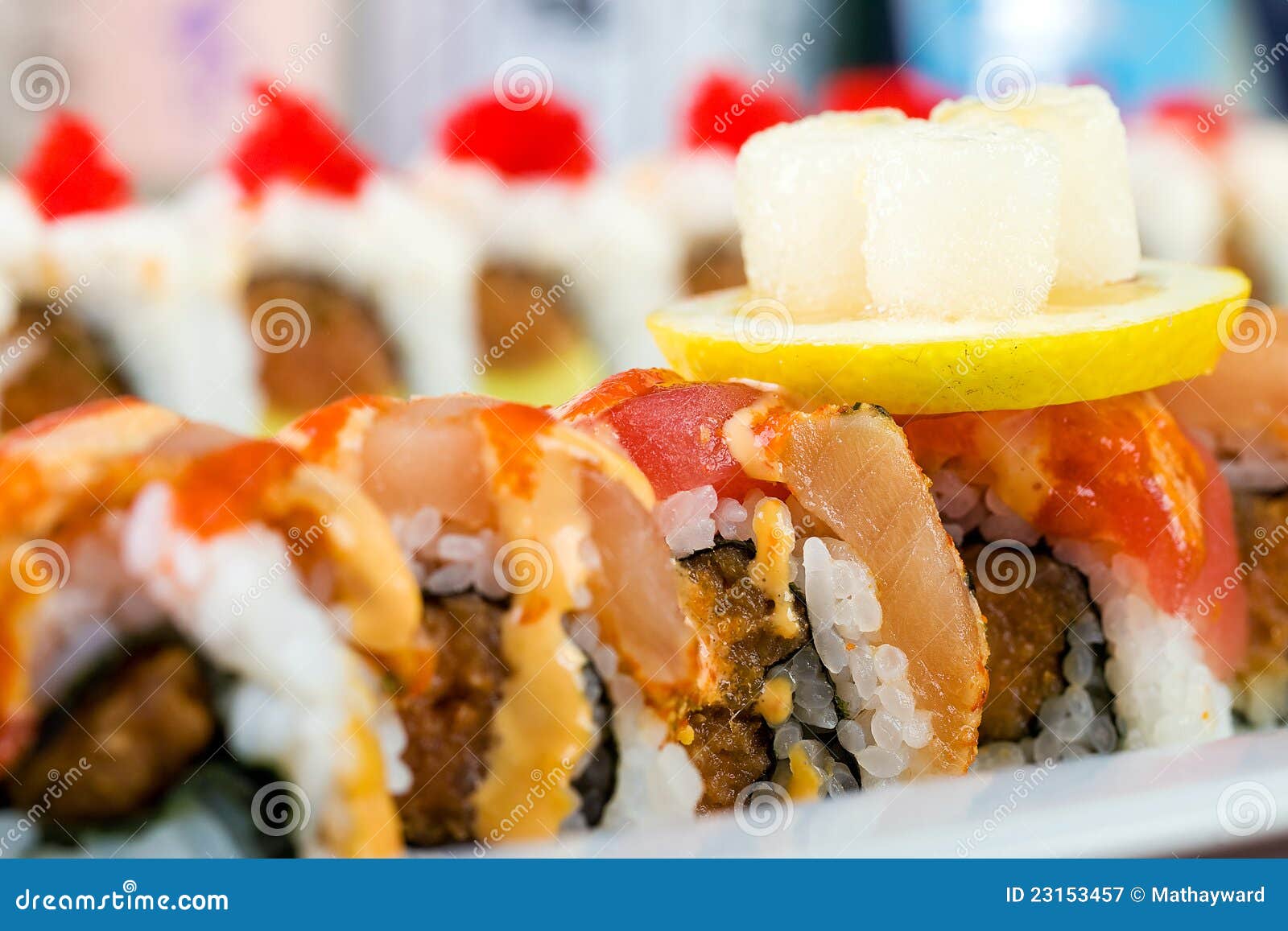 Sushi Rolls stock image. Image of japanese, asian, roll - 23153457