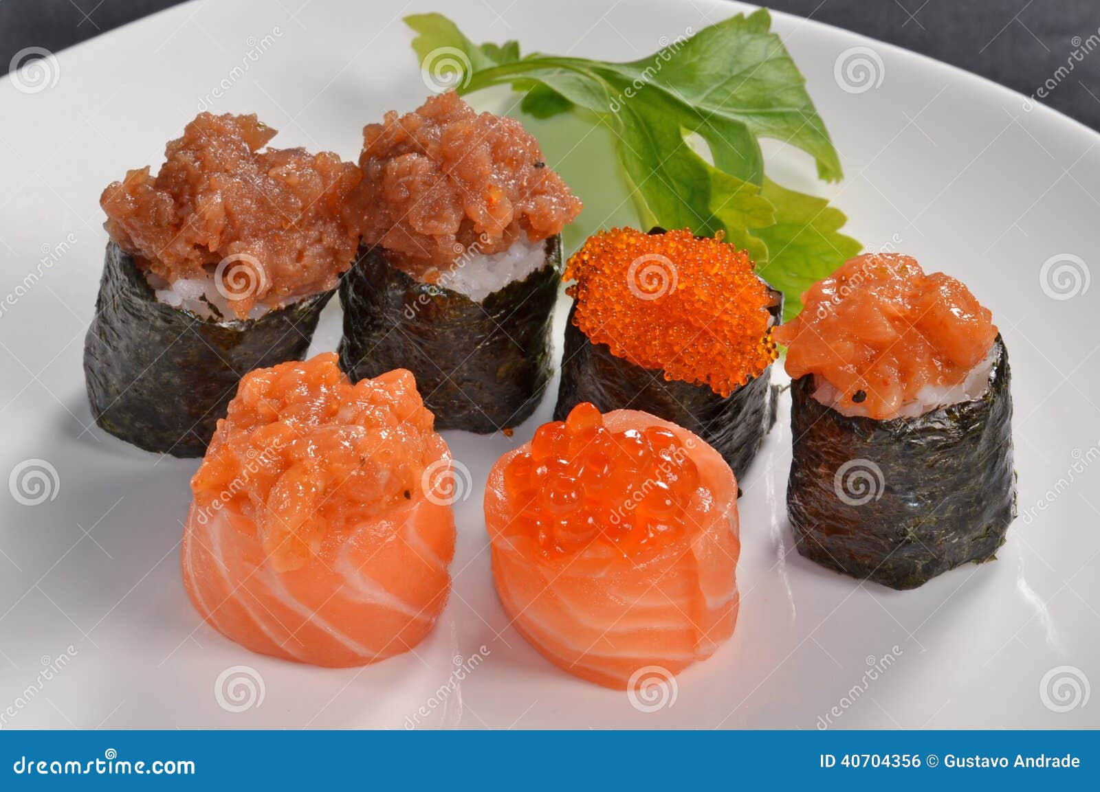 Sushi rolls. stock photo. Image of assorted, appetizer - 40704356