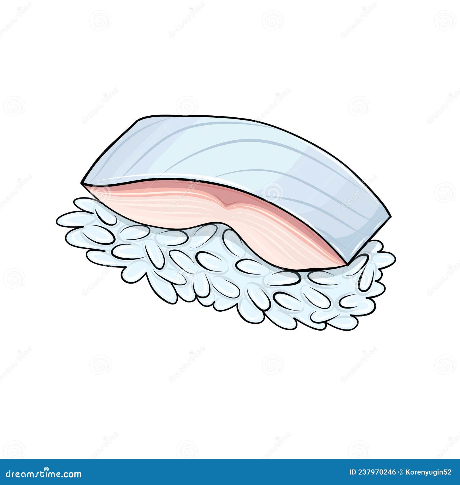 Saba Sushi Outline Royalty-Free Illustration | CartoonDealer.com #176399619