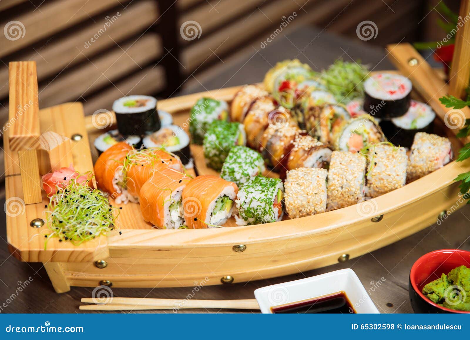Sushi Selection stock photo. Image of japan, isolated - 65302598