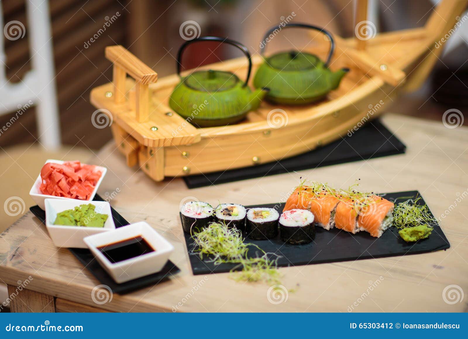 Sushi Selection stock photo. Image of appetizer, cuisine - 65303412