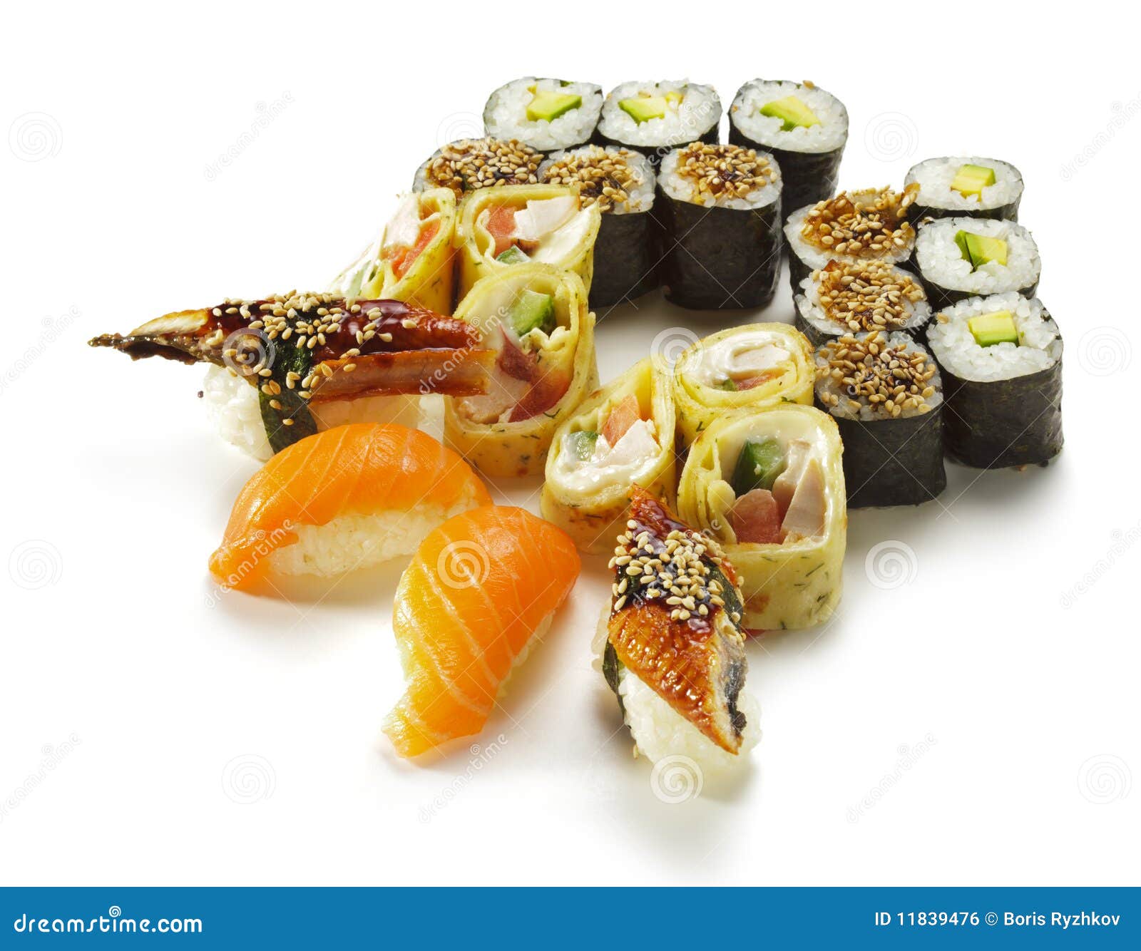 Sushi Set stock photo. Image of healthy, delicious, roll - 11839476