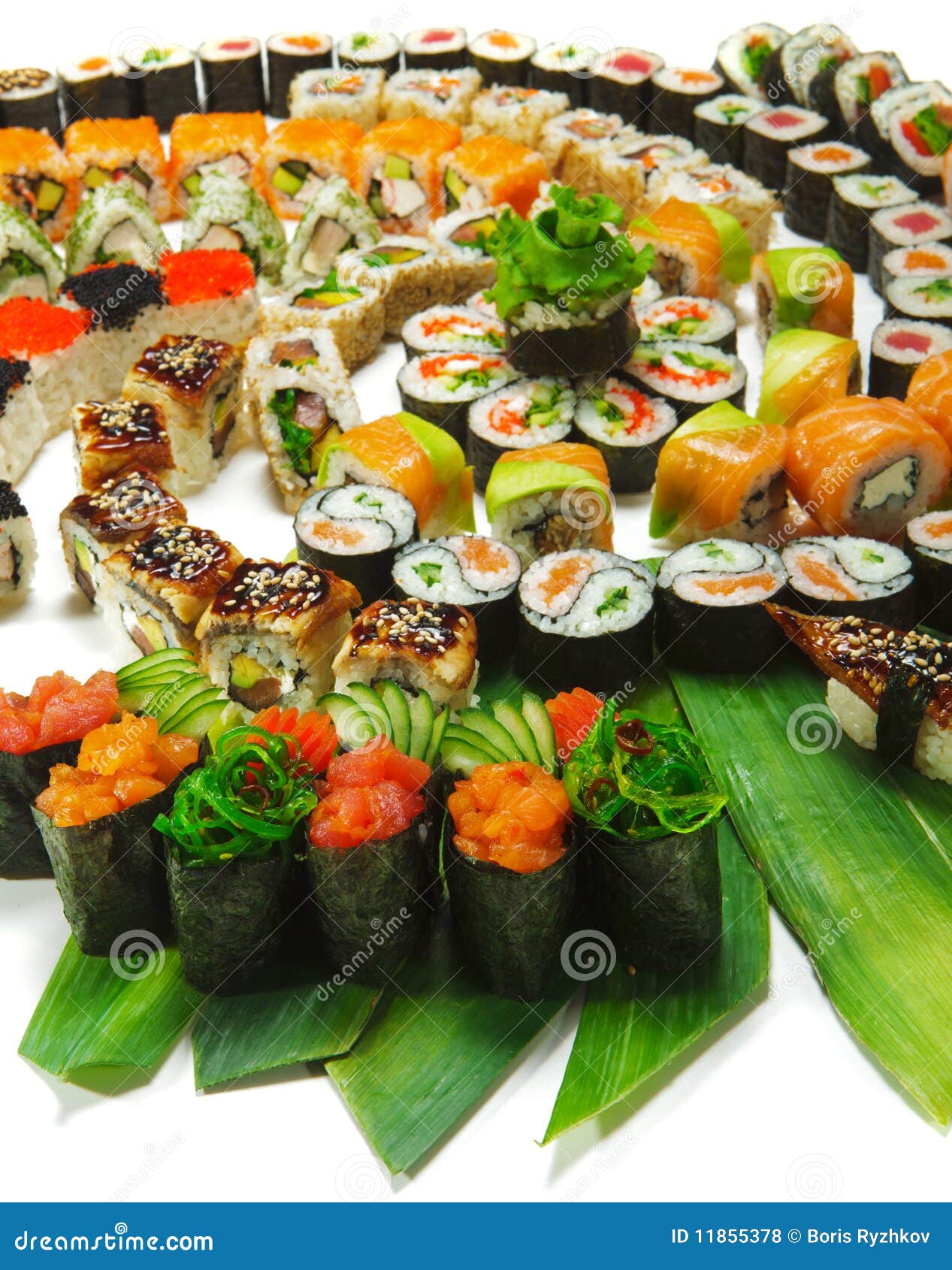 Sushi Set stock photo. Image of gourmet, fish, asian - 11855378