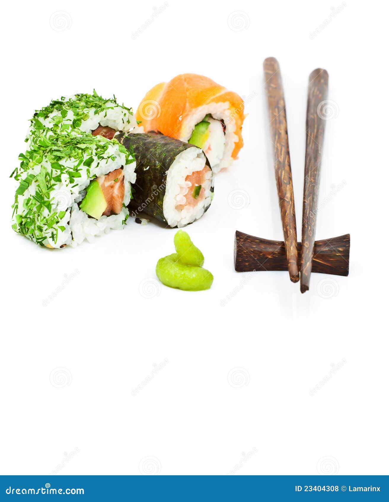 Sushi Set with Chopsticks, Vertical Stock Photo - Image of japanese ...