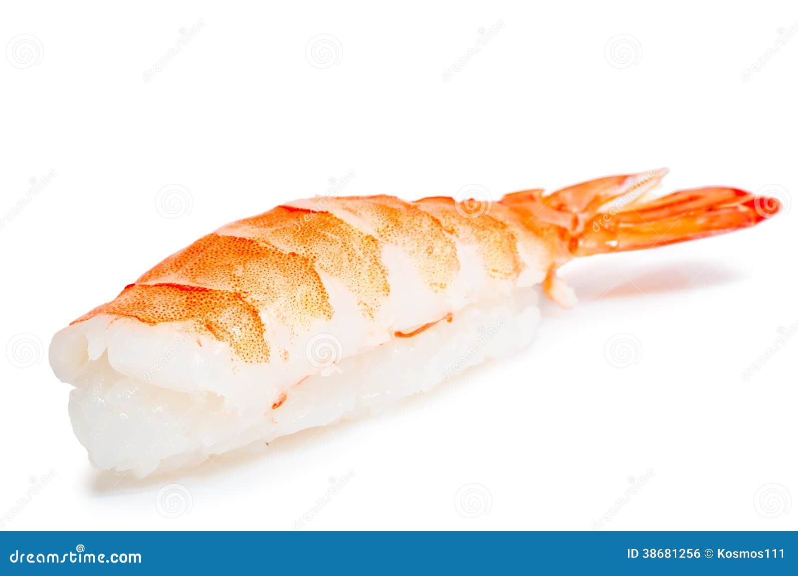 Sushi Shrimp Roe Rice Fresh Salmon Fish Arranged In Plate Style ...