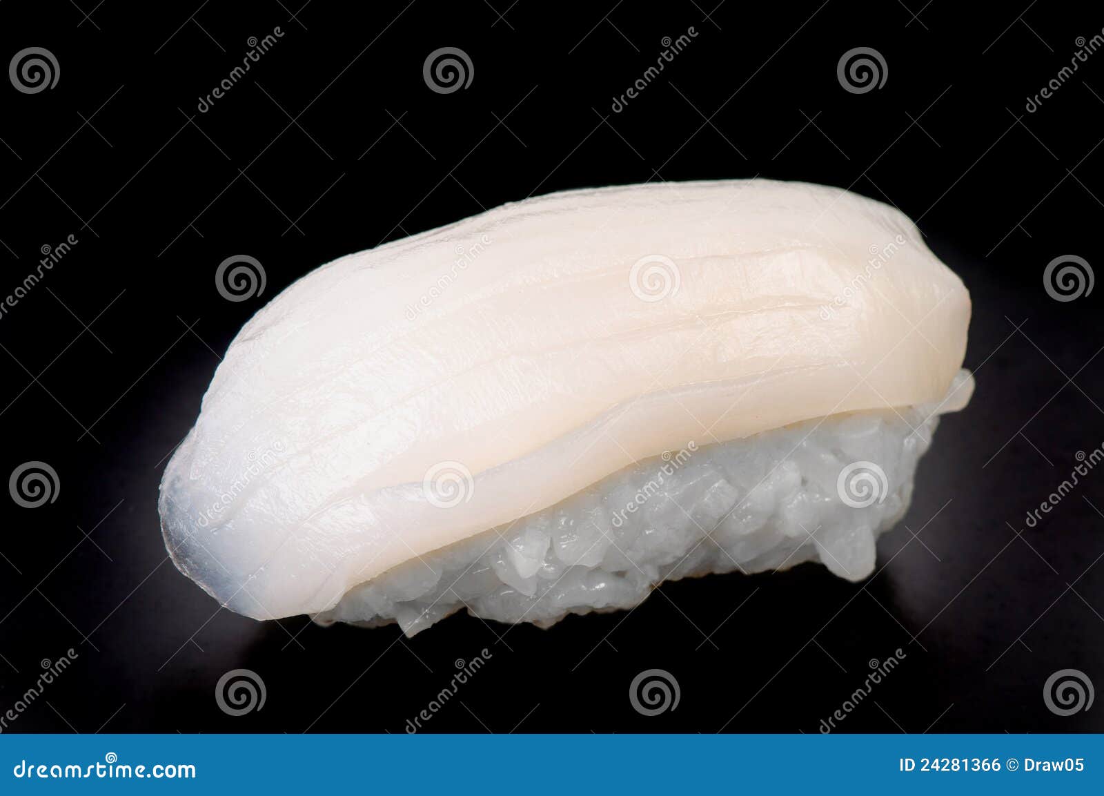 Sushi with squid meat stock photo. Image of delicious - 24281366