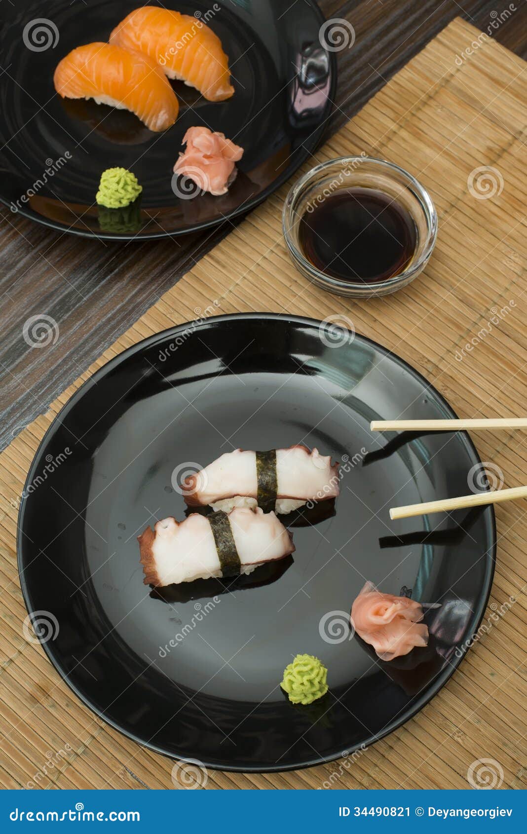 Sushi in sushi bar stock image. Image of assortment, roll - 34490821