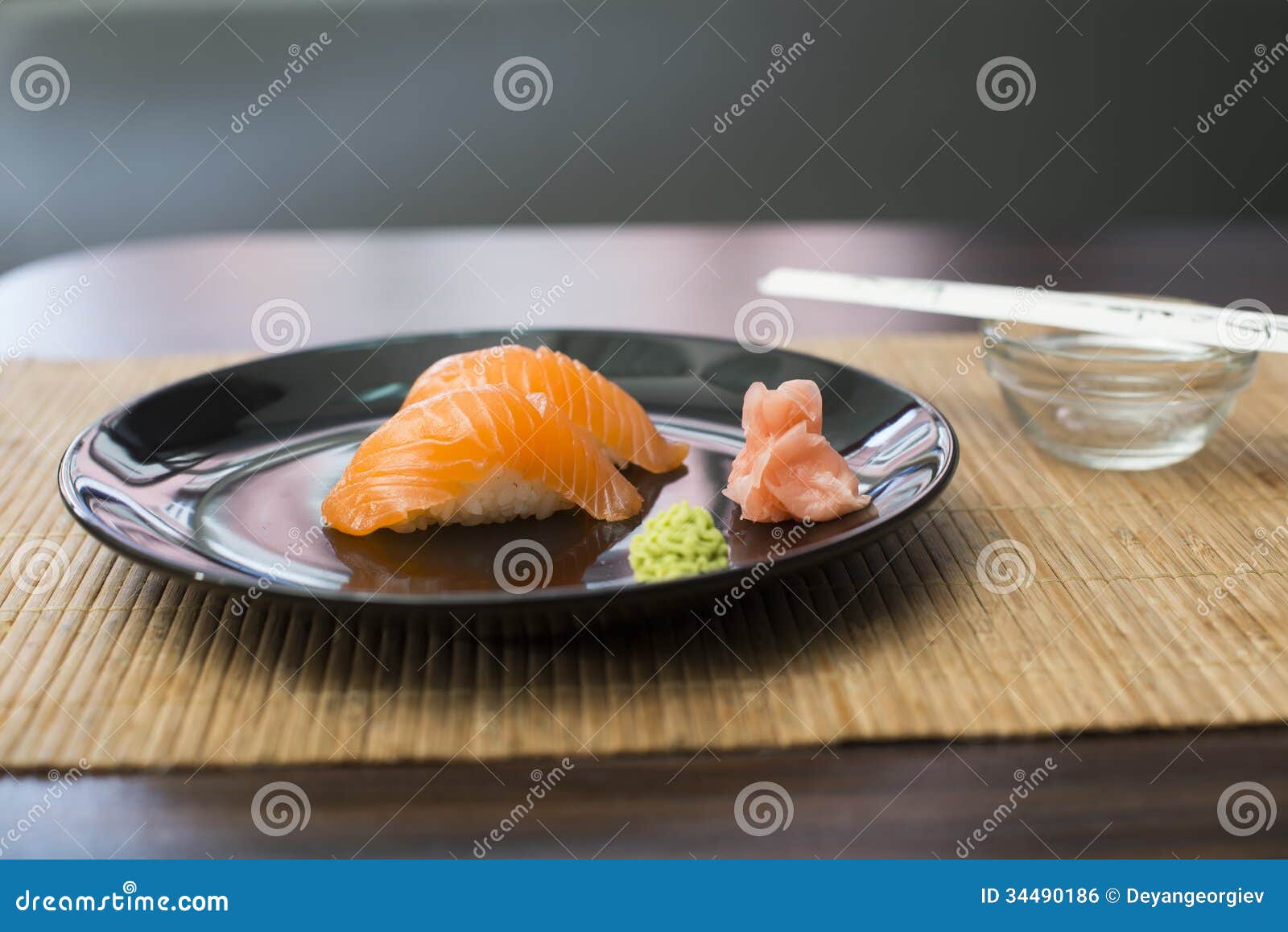 Sushi in sushi bar stock photo. Image of meal, healthy - 34490186