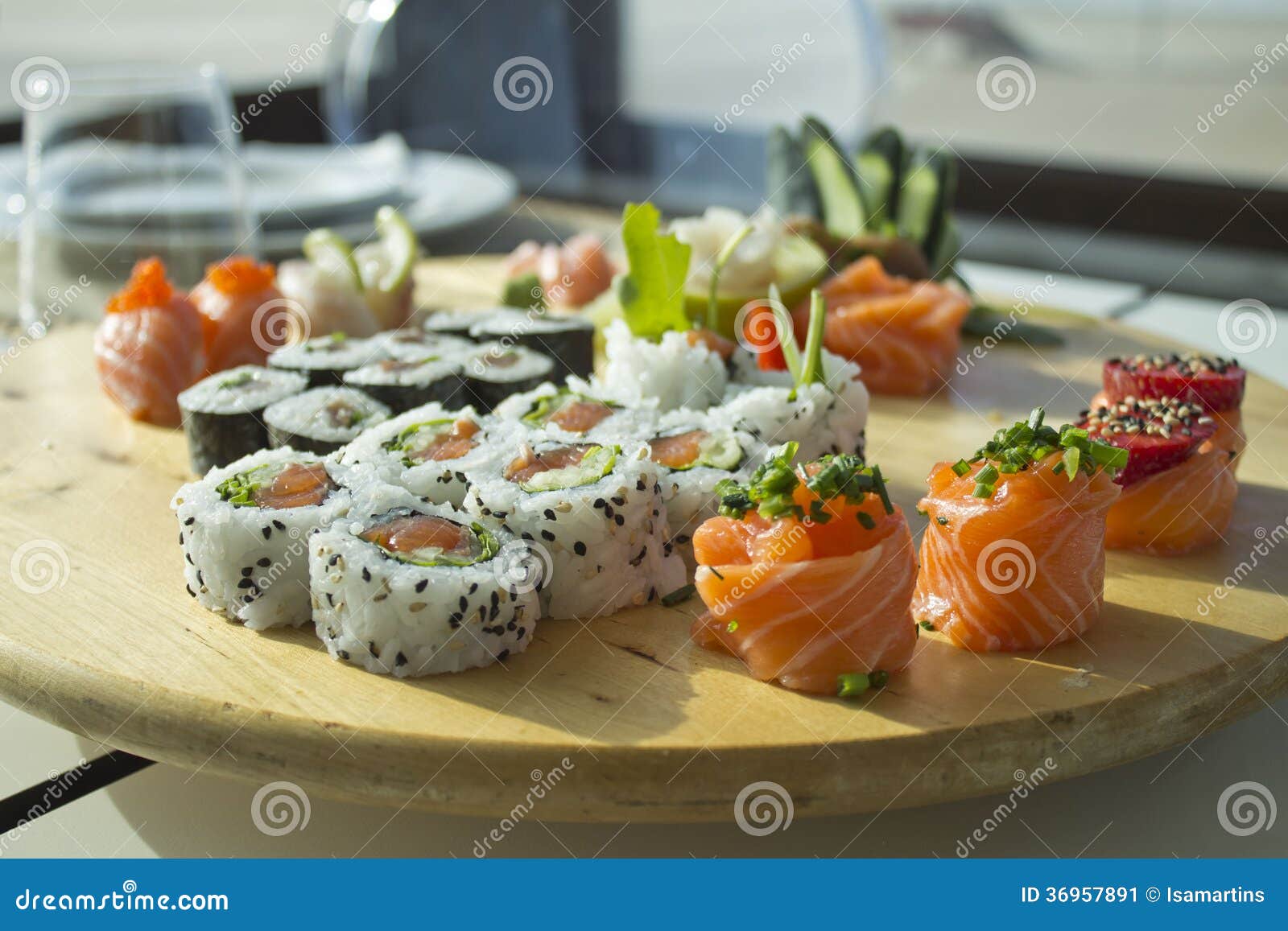 Sushi table stock image. Image of food, fresh, buffet - 36957891