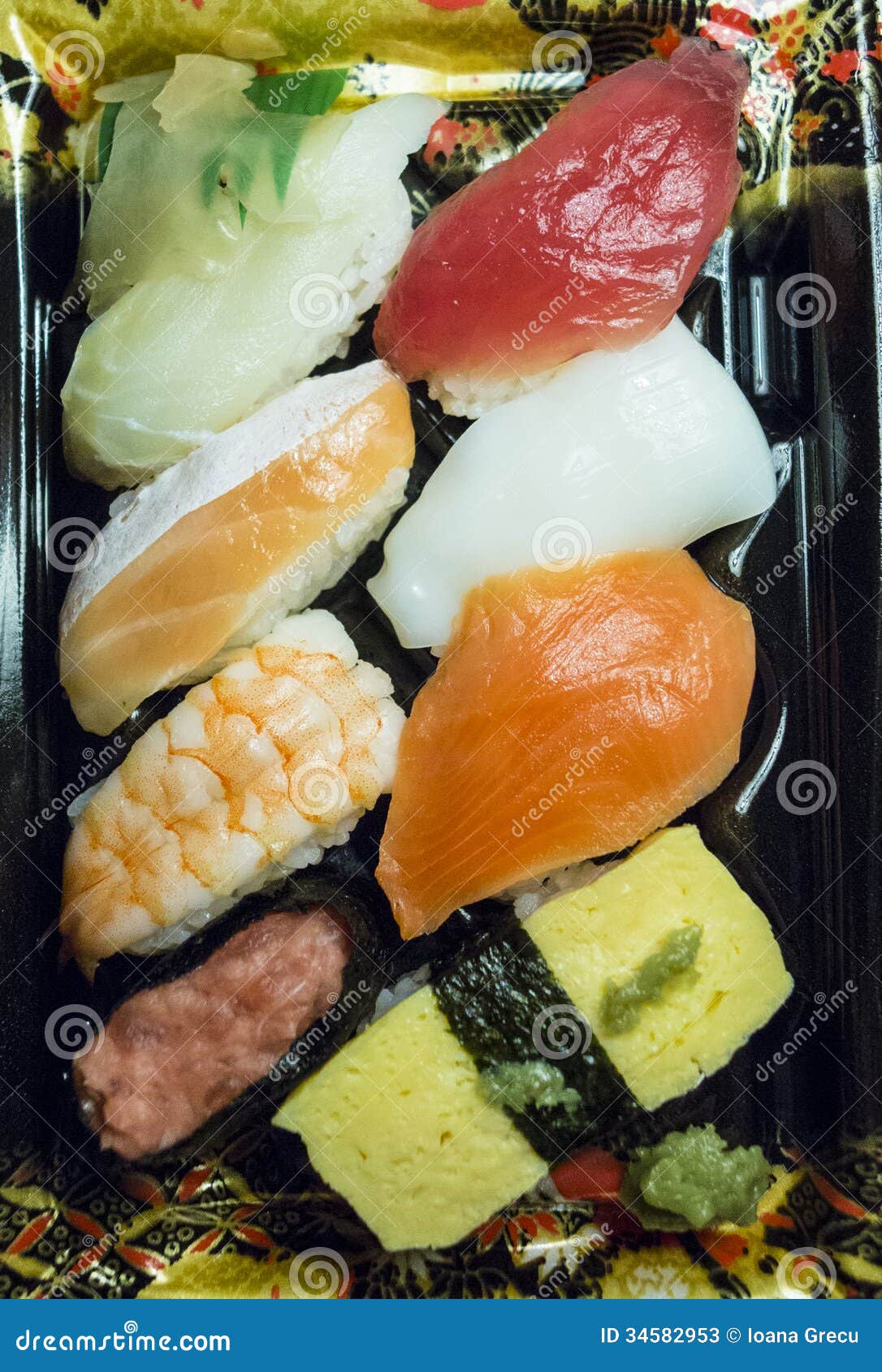 Sushi takeaway stock image. Image of rice, japanese, away - 34582953