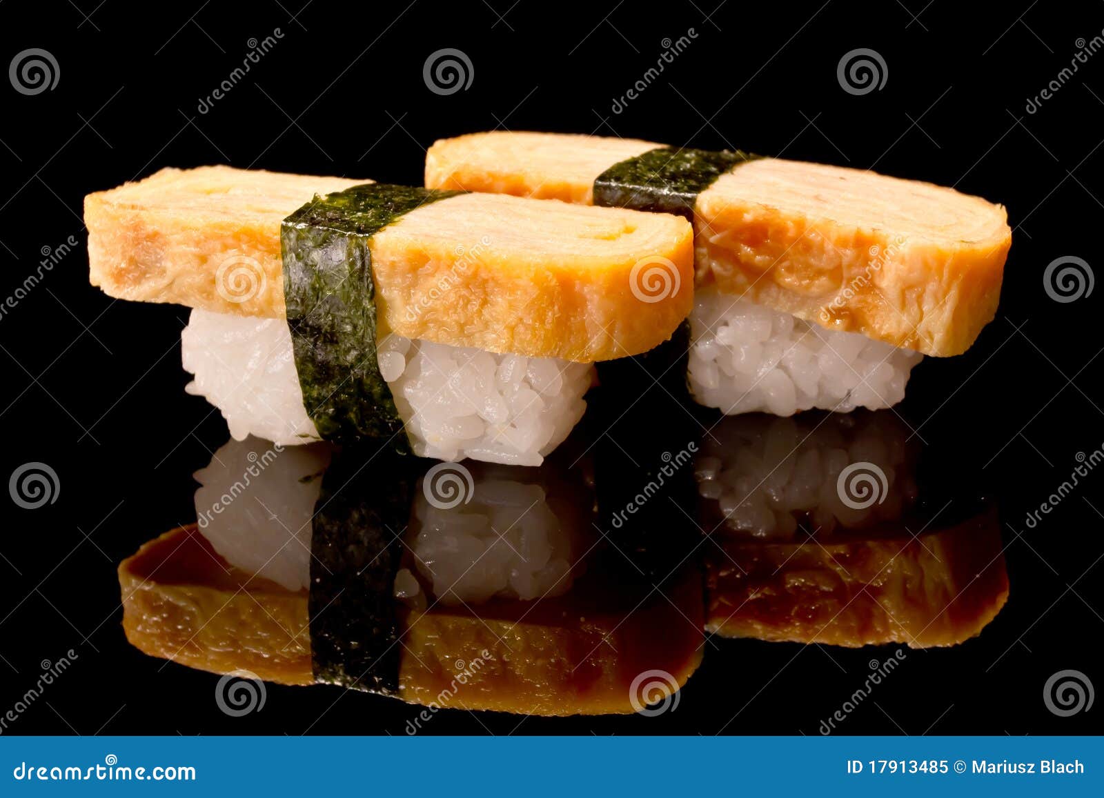 Sushi tamago nigiri stock image. Image of dining, culture - 17913485