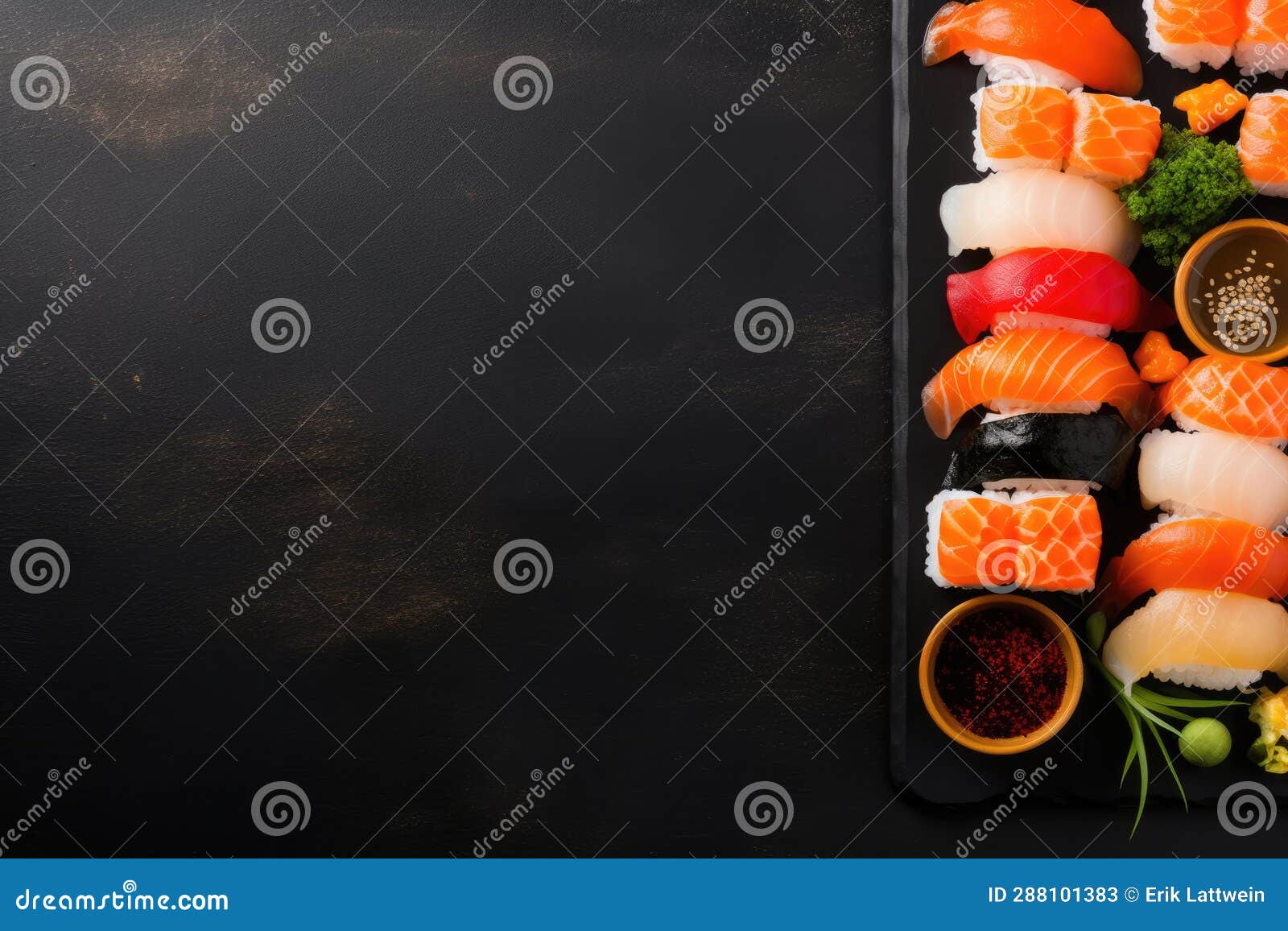 Sushi Themed Background Large Copy Space - Stock Picture Backdrop Stock ...