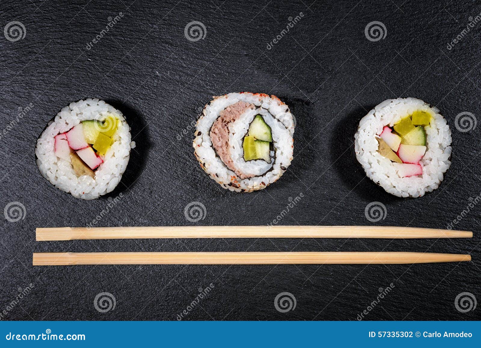 Sushi stock photo. Image of background, closeup, rice - 57335302