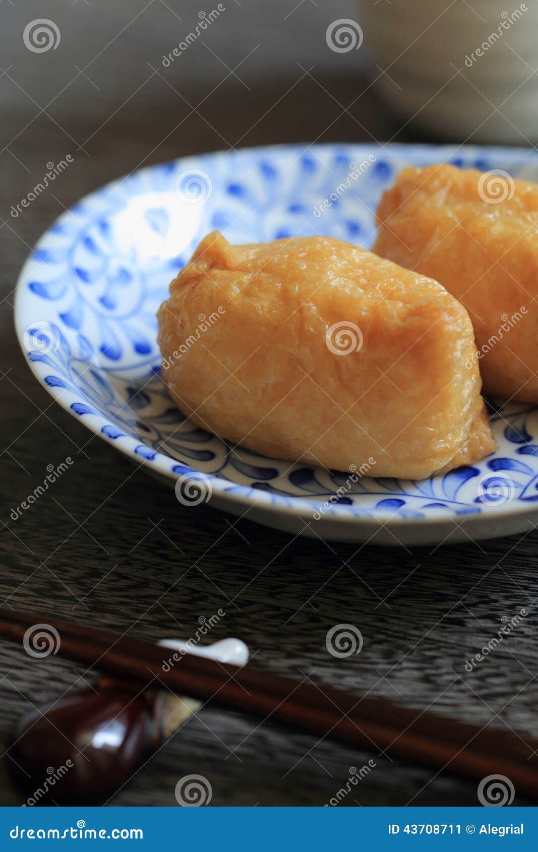 Sushi Wrapped in Fried Bean Curd Stock Image - Image of ball, cuisine ...
