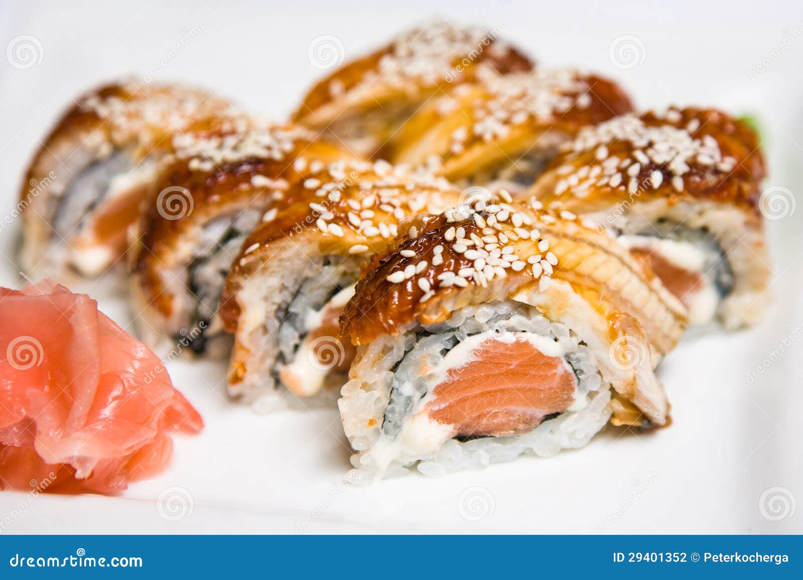 Susi stock photo. Image of close, plate, roll, prepared - 29401352