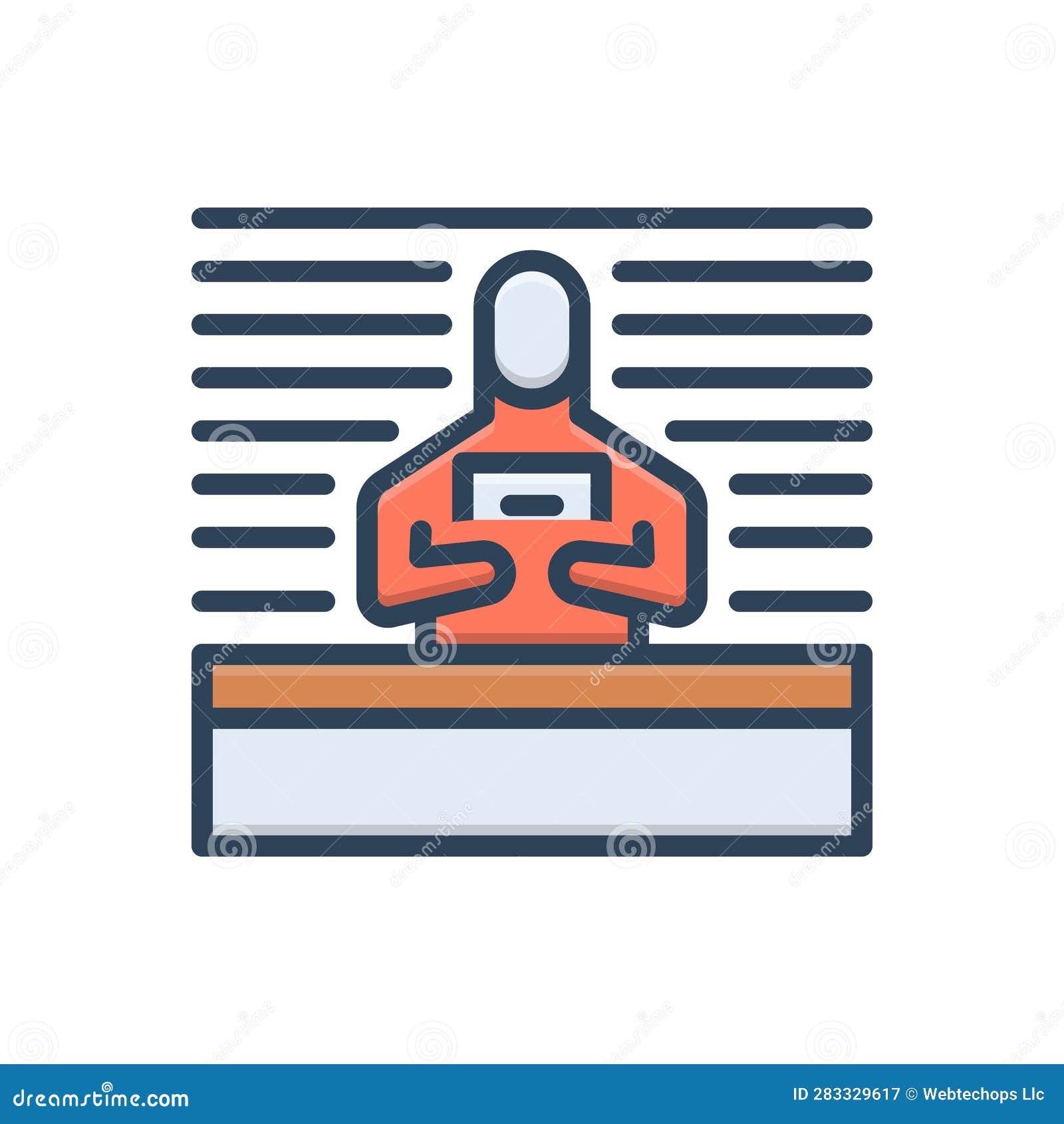 Two Color Dubious Vector Icon From Gestures Concept. Isolated Blue ...