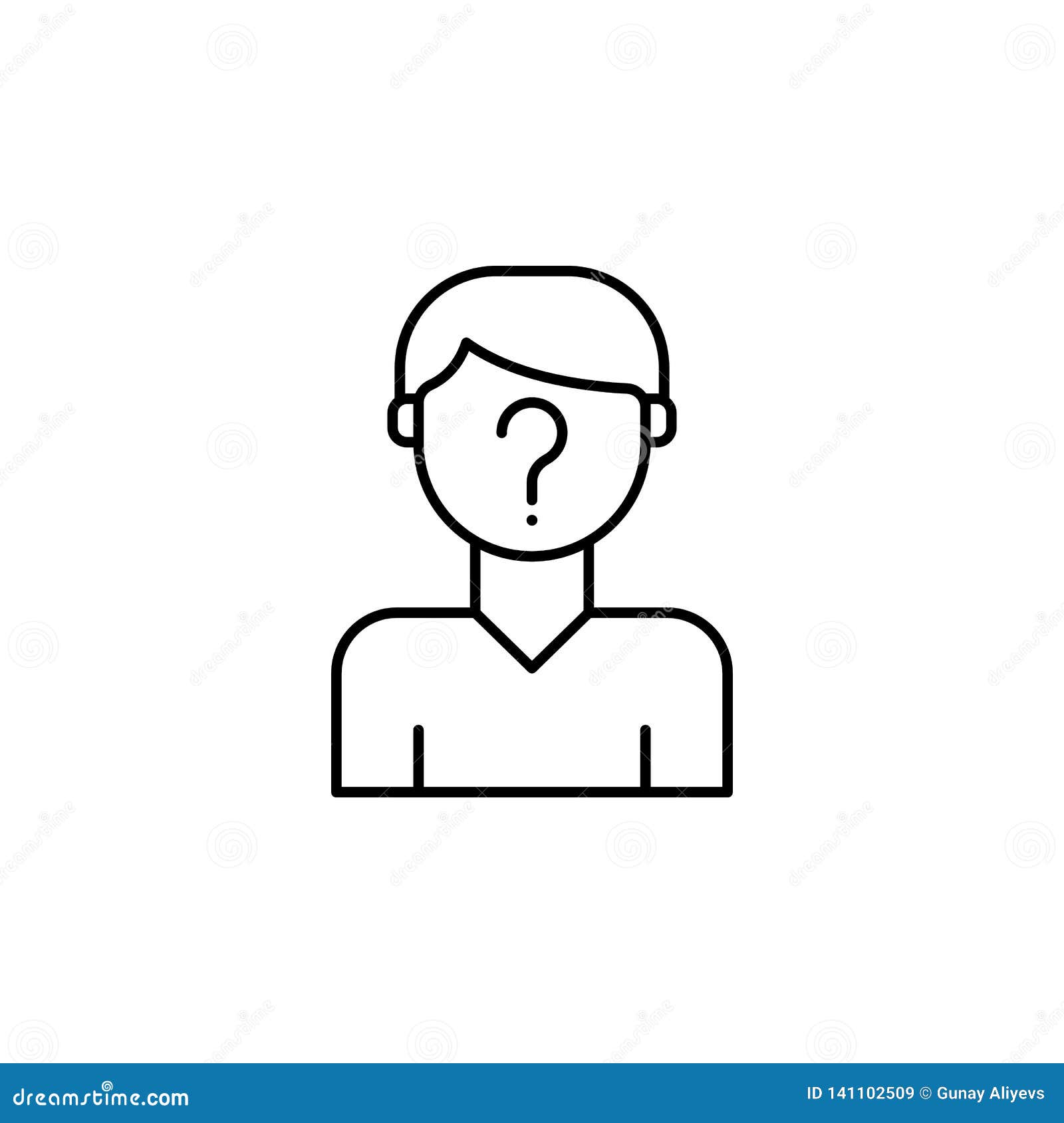 Suspect, Man, Question Mark Icon. Element of Law and Justice Icon Stock ...