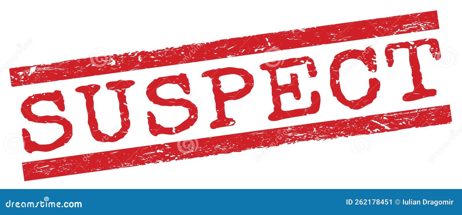 SUSPECT Text on Red Lines Stamp Sign Stock Illustration - Illustration ...