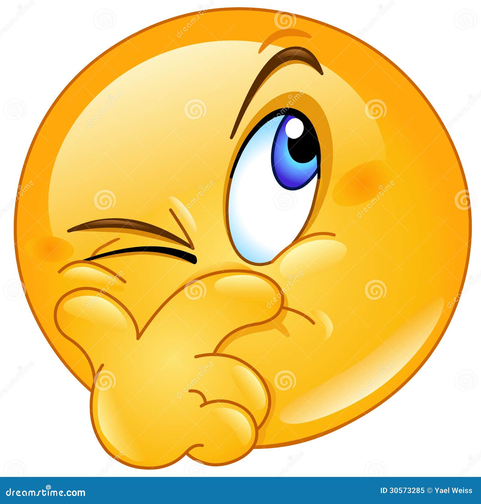 Suspecter l'émoticône illustration de vecteur. Illustration du ...