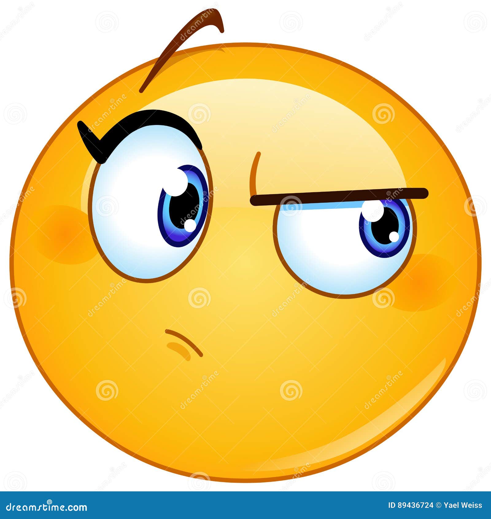 Female Emoticon Winking Vector Illustration | CartoonDealer.com #41014844