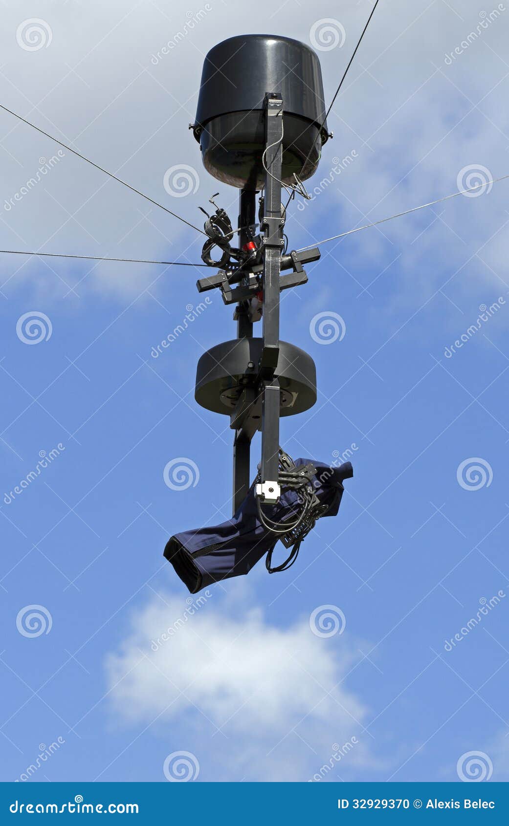Suspended camera stock photo. Image of digital, broadcast - 32929370