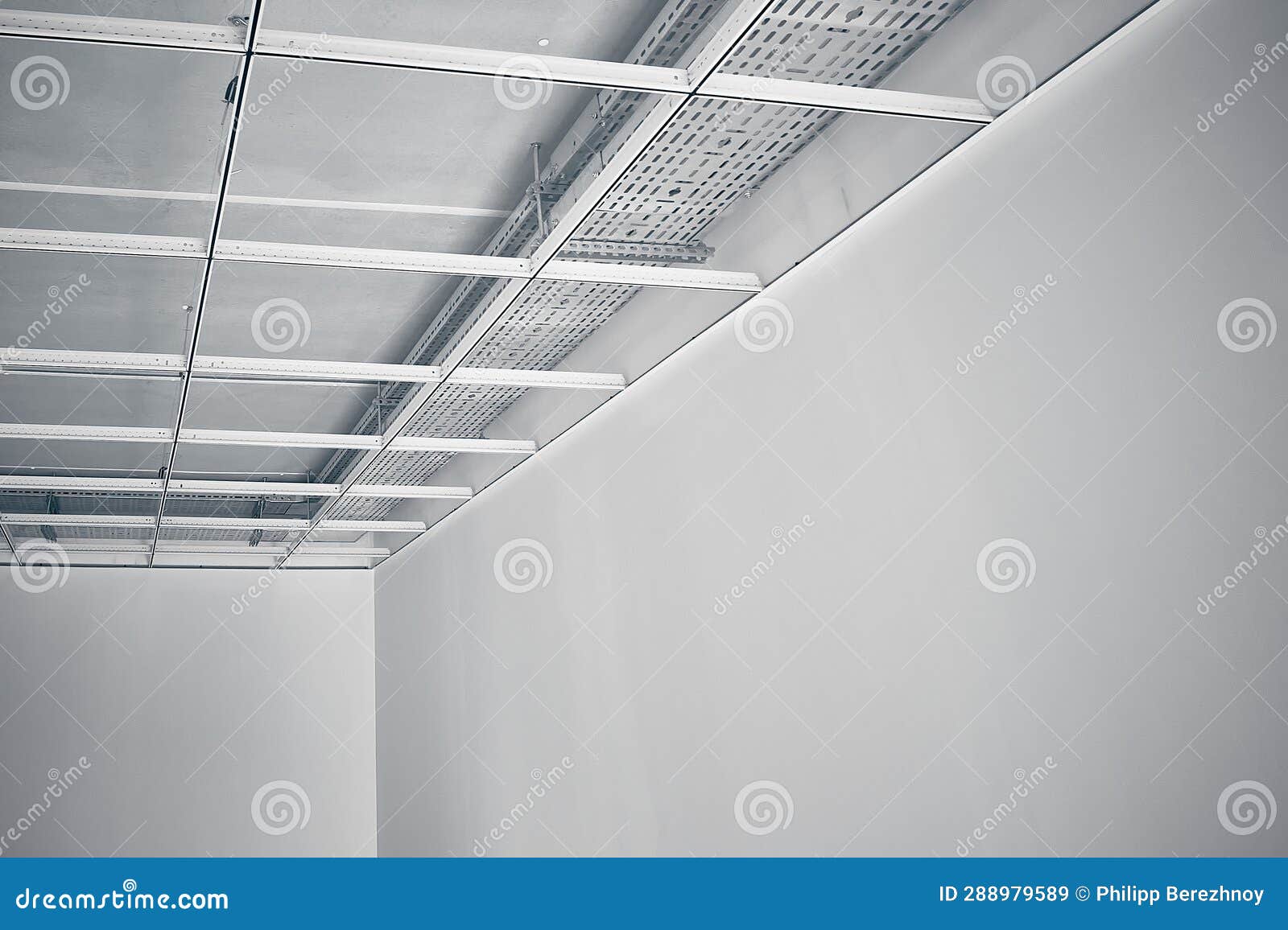 Framework of False Ceilings Stock Image - Image of design, drywall ...