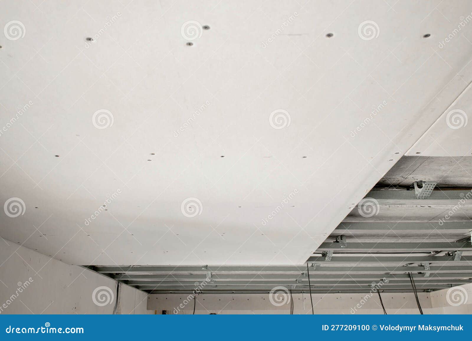 Suspended Ceiling Structure, for Installation of Plasterboard Stock ...