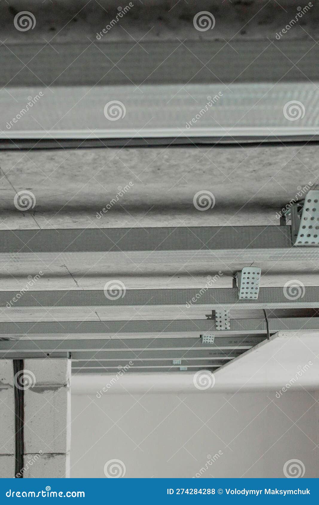 Suspended Ceiling Structure, for Installation of Plasterboard Stock ...