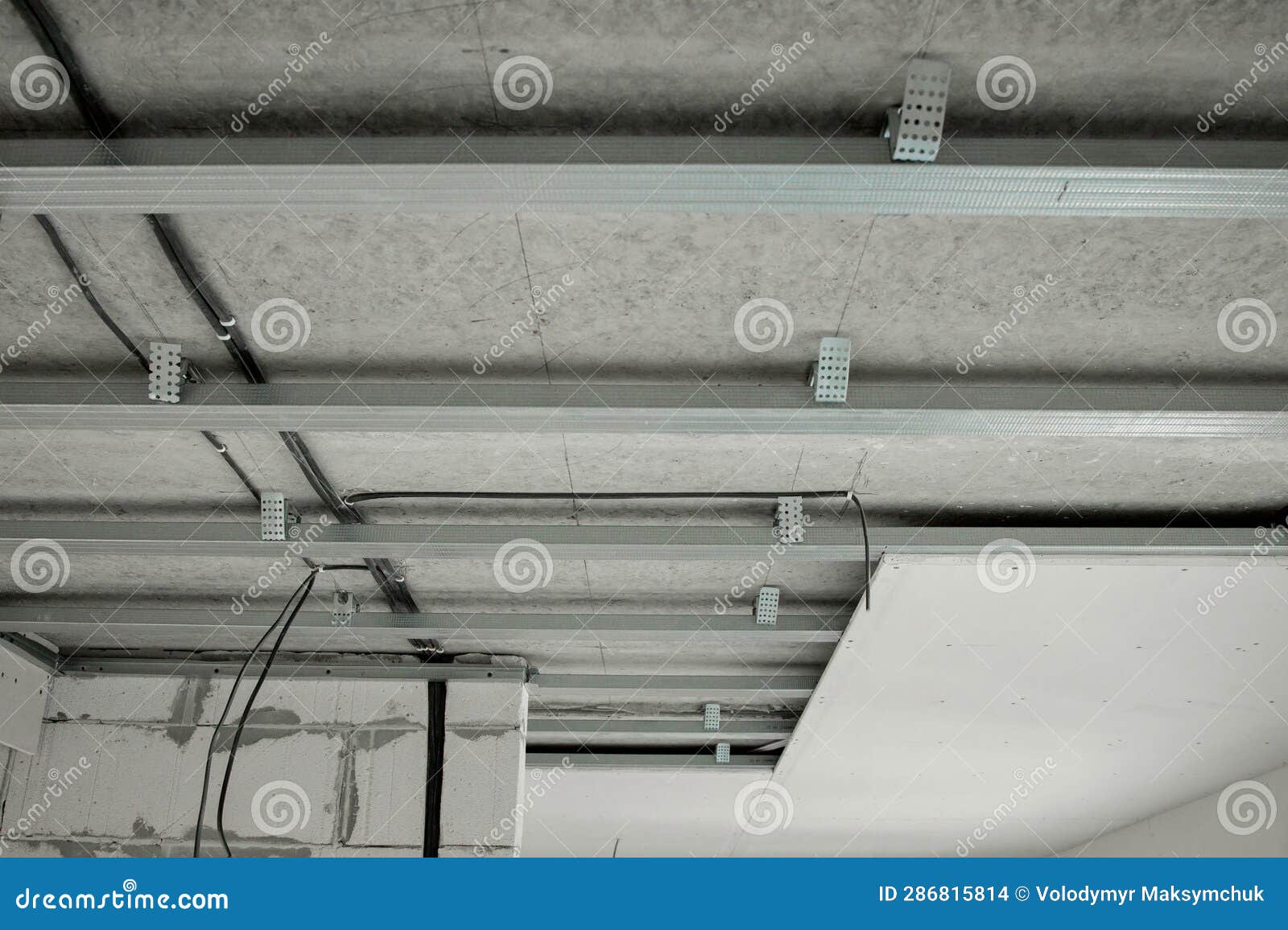 Suspended Ceiling Structure with Profiles for Installation of Ceiling ...
