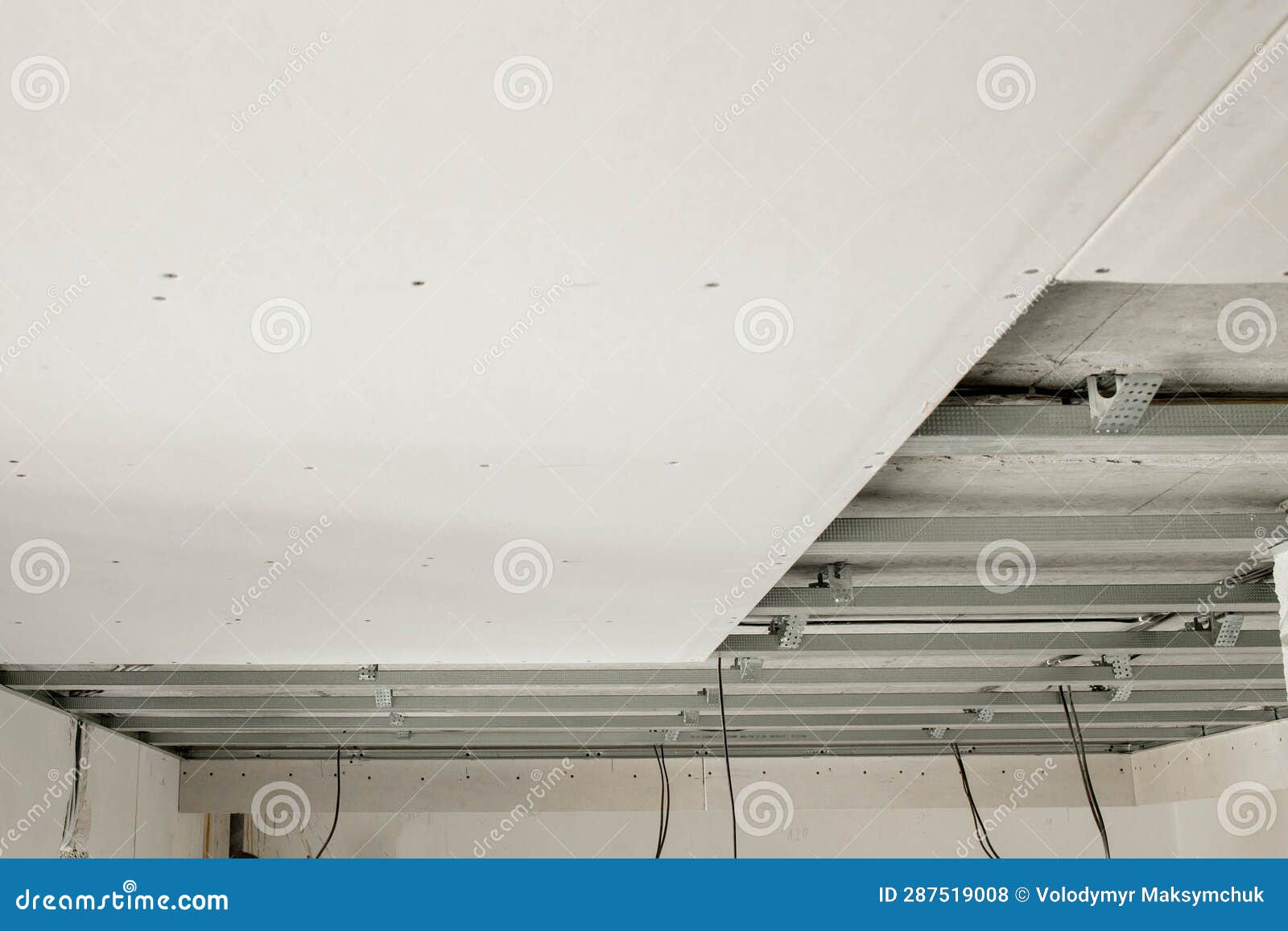 Suspended Ceiling Structure with Profiles for Installation of Ceiling ...