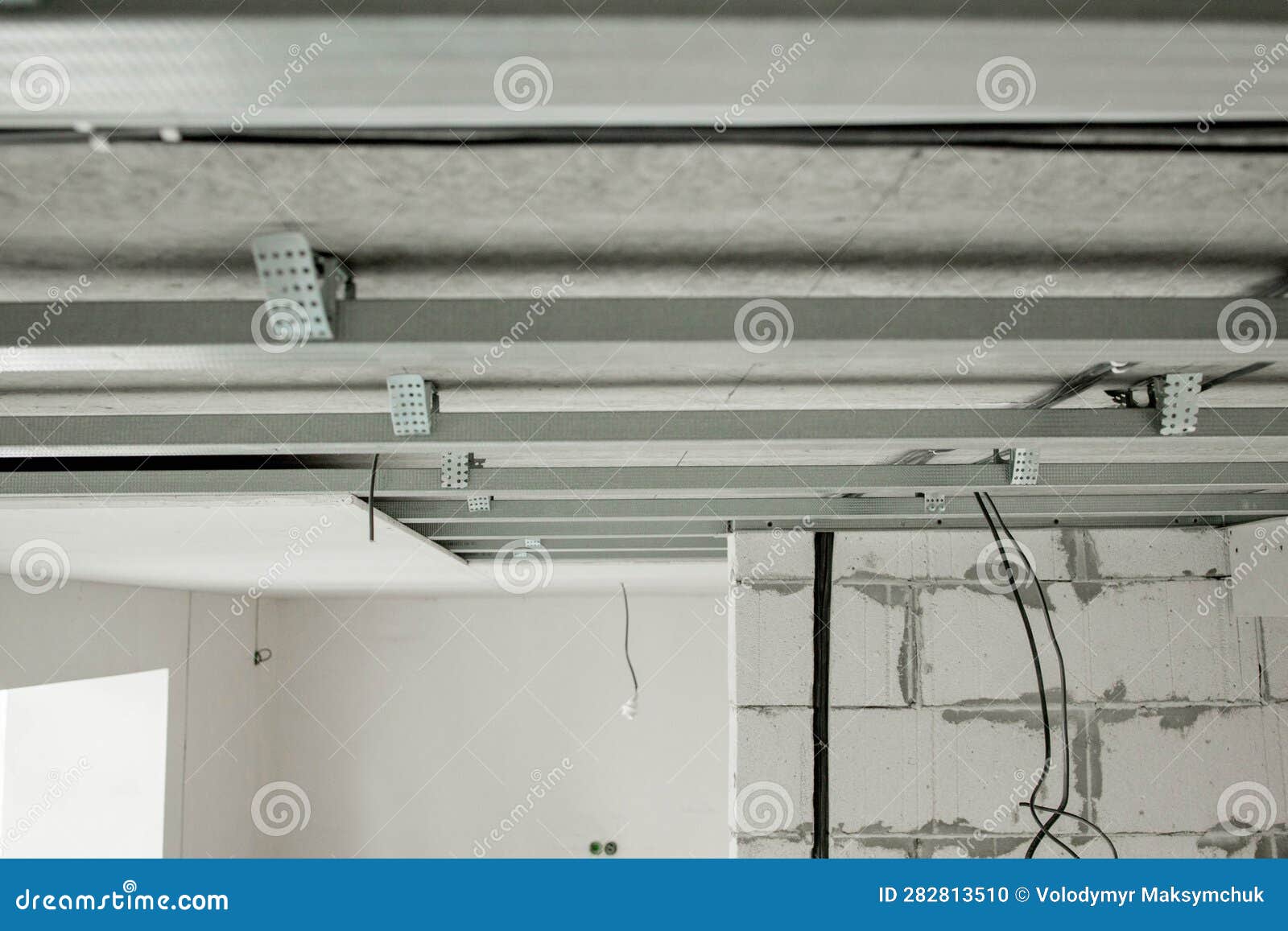 Suspended Ceiling Structure with Profiles for Installation of Ceiling ...