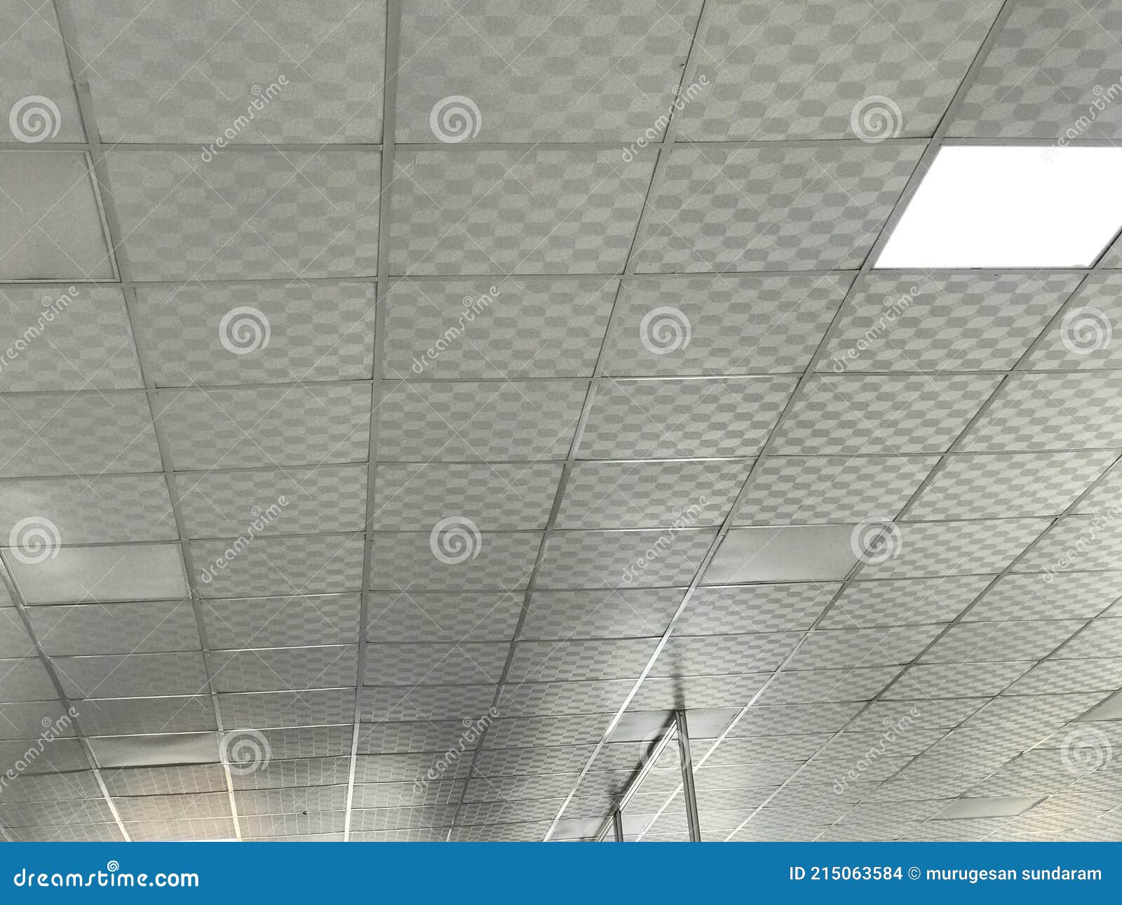 Suspended False Ceiling Interiors Design for an Large Open Area Office ...