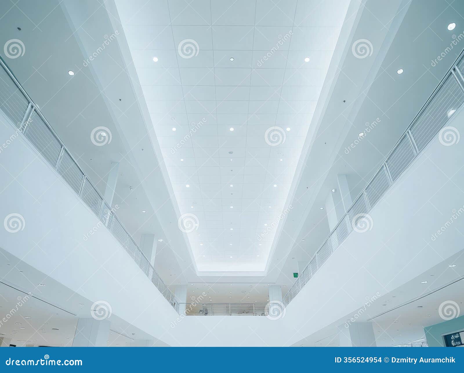 Suspended Grid False Ceiling For An Workstation Office Commercial ...