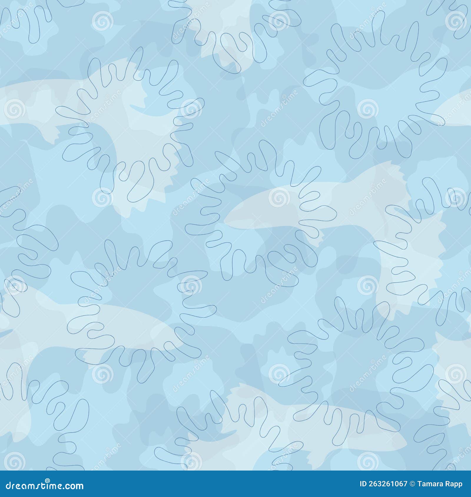 Suspended Matter, a Vector Uranian Blue Seamless Pattern Background ...