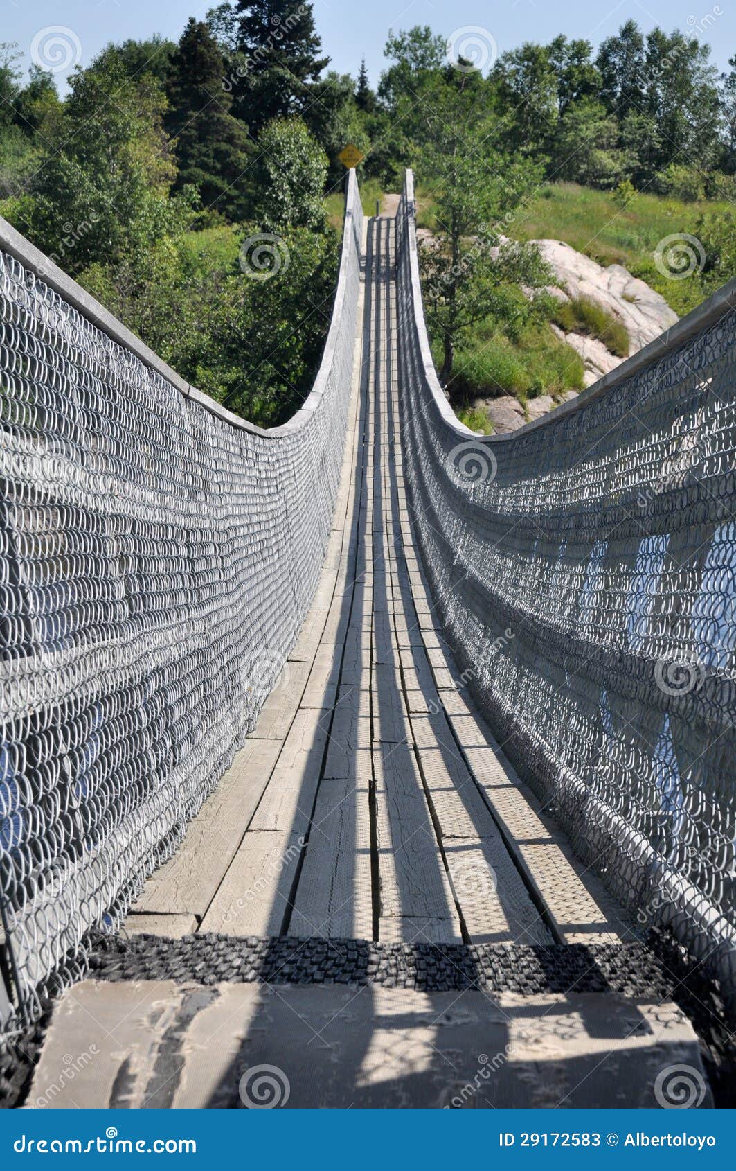 Suspended Pedestrian Bridge Royalty-Free Stock Photo | CartoonDealer ...