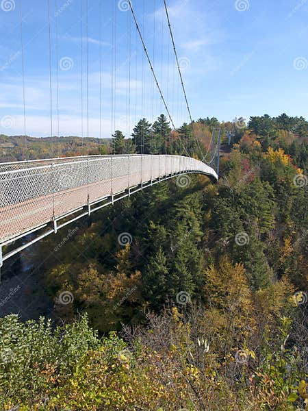 Suspended Pedestrian Walkway Stock Image - Image of bridge, elevated ...