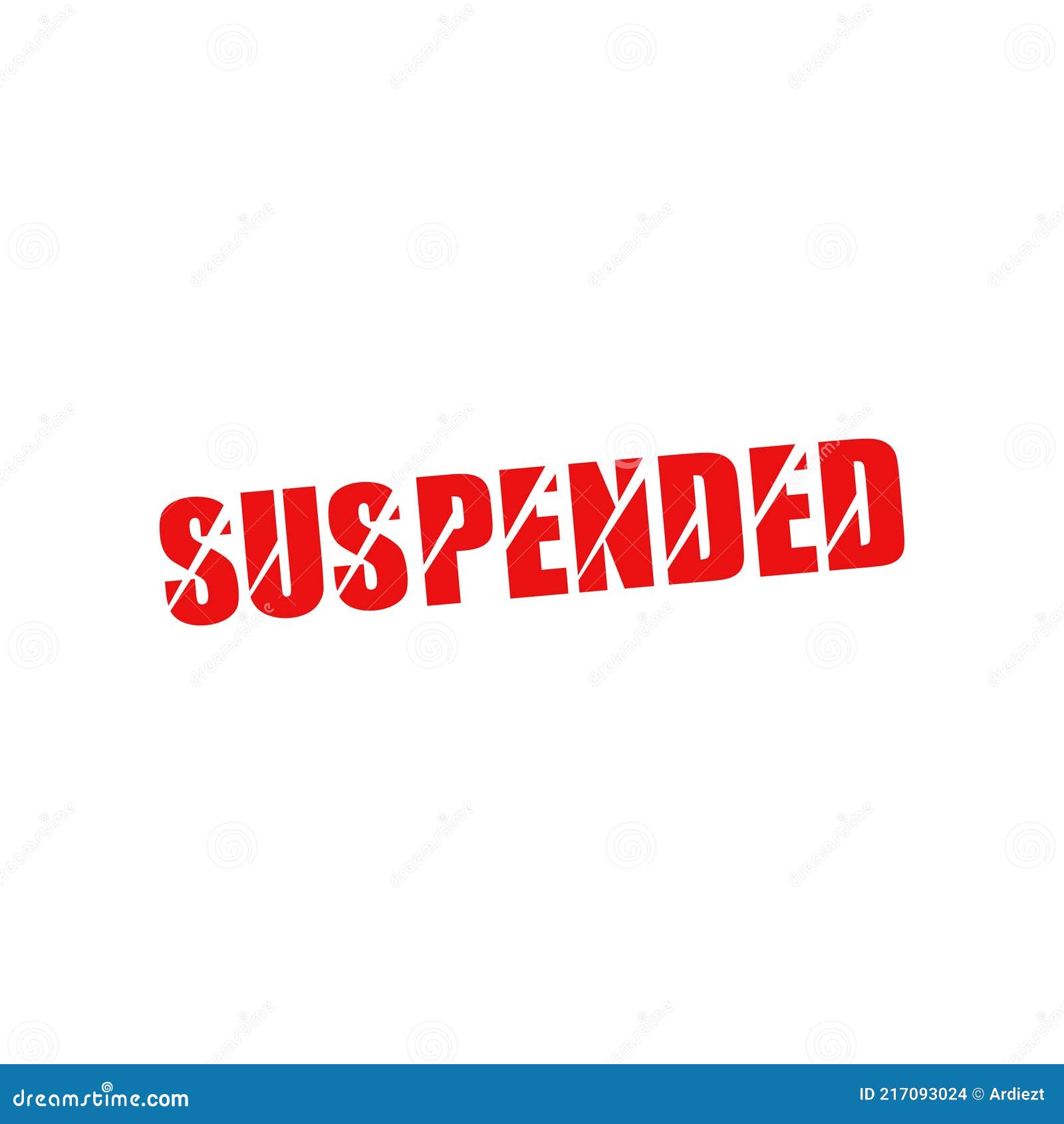 Suspended Sign. Suspended Round Isolated Ribbon Label. Cartoon Vector ...