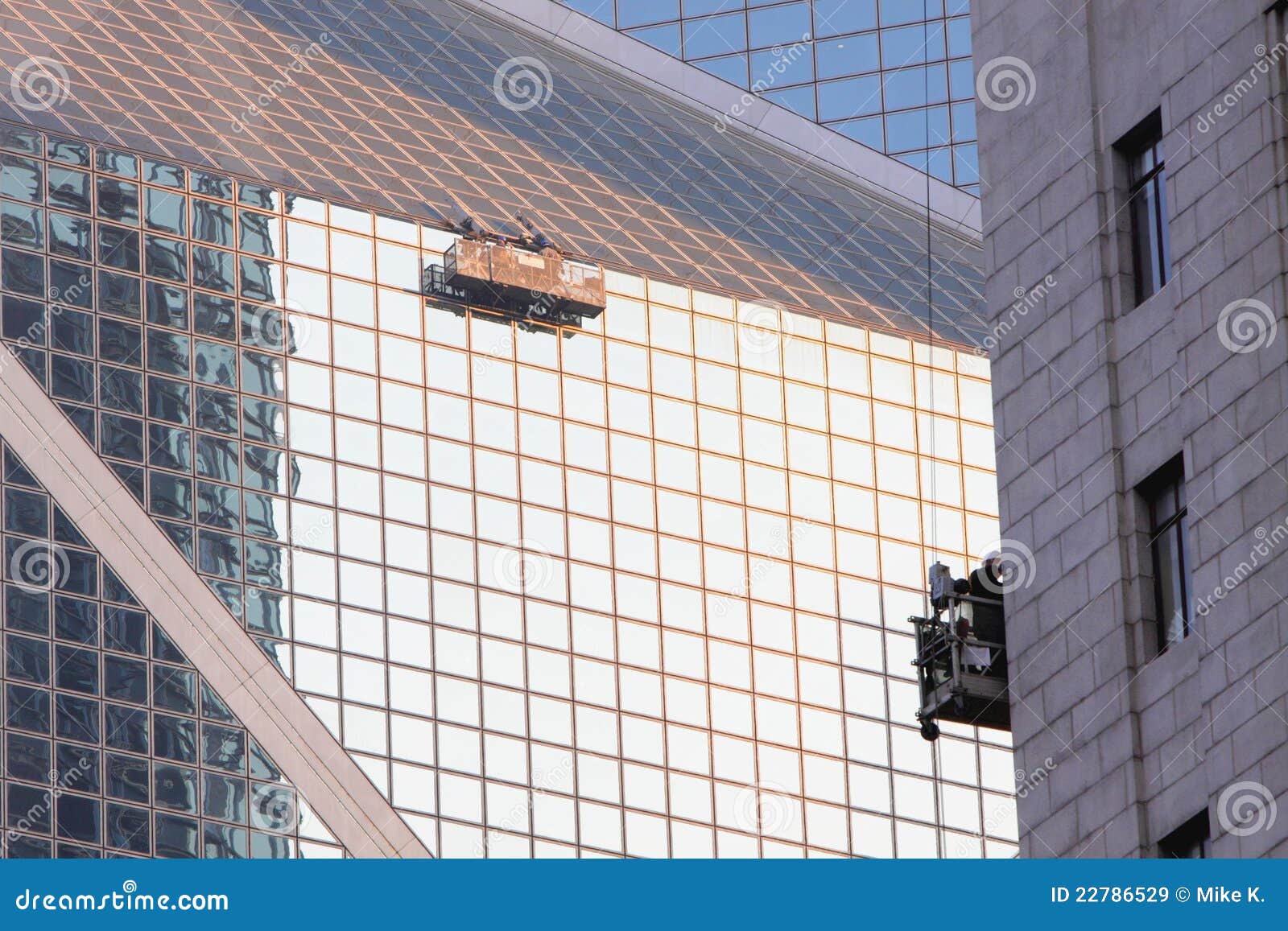 Suspended Working Platform stock image. Image of suspended - 22786529