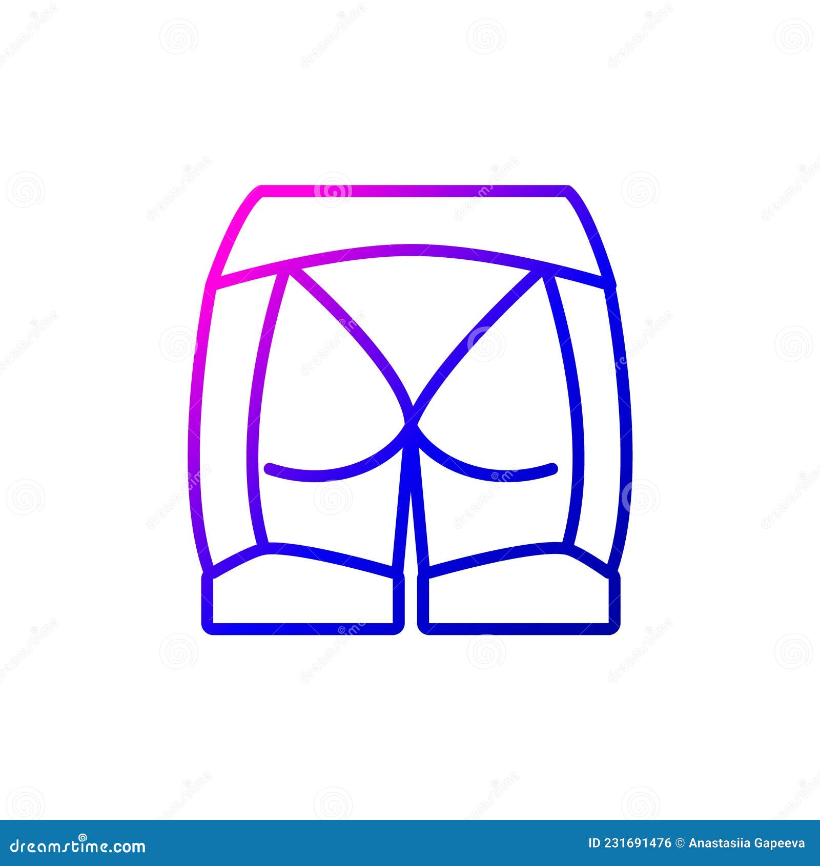 Suspender Belt Outline Icon Sexual Female Lingerie Sex Shop Purple